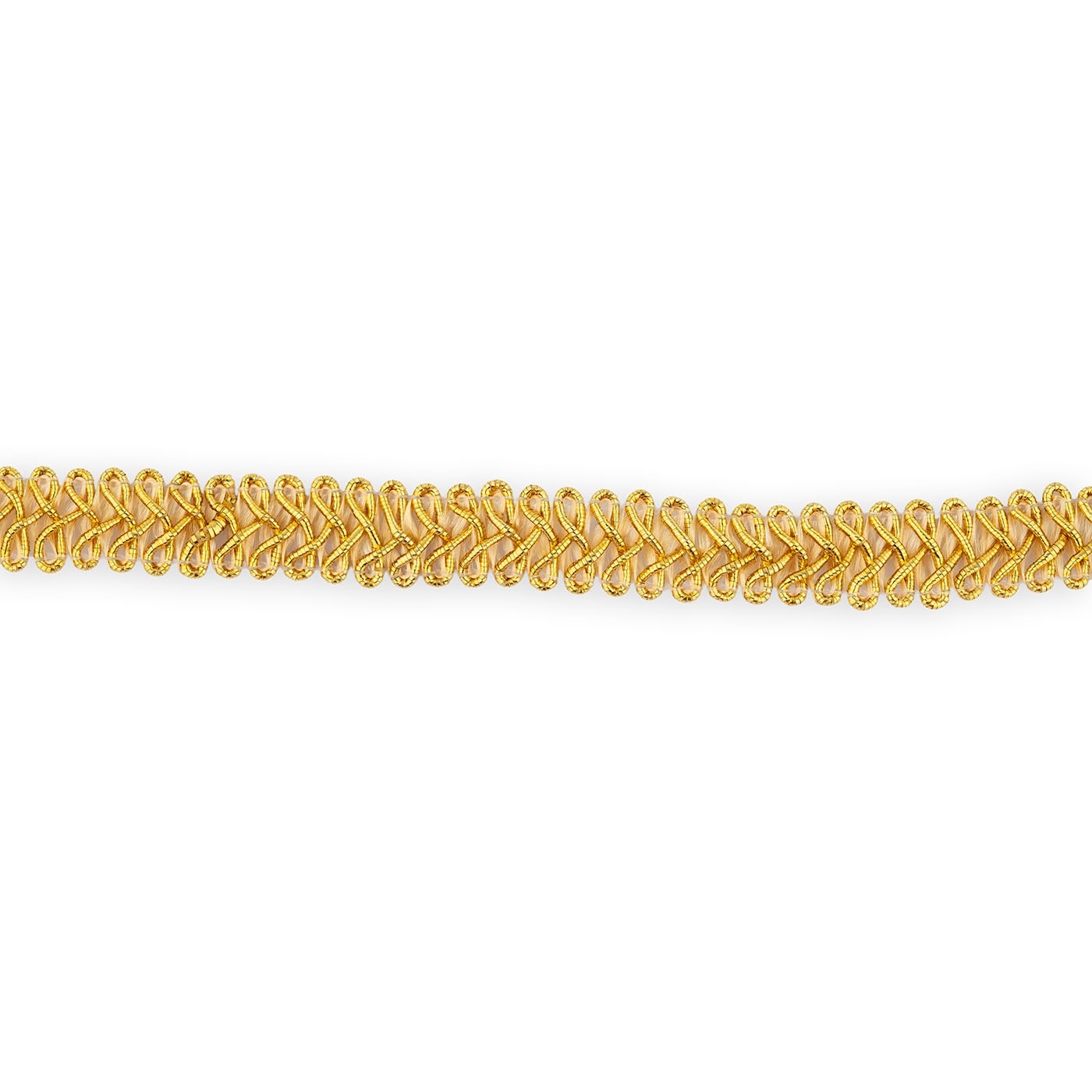 JT1L Metallic Scroll Loop Braid 10mm x 25m