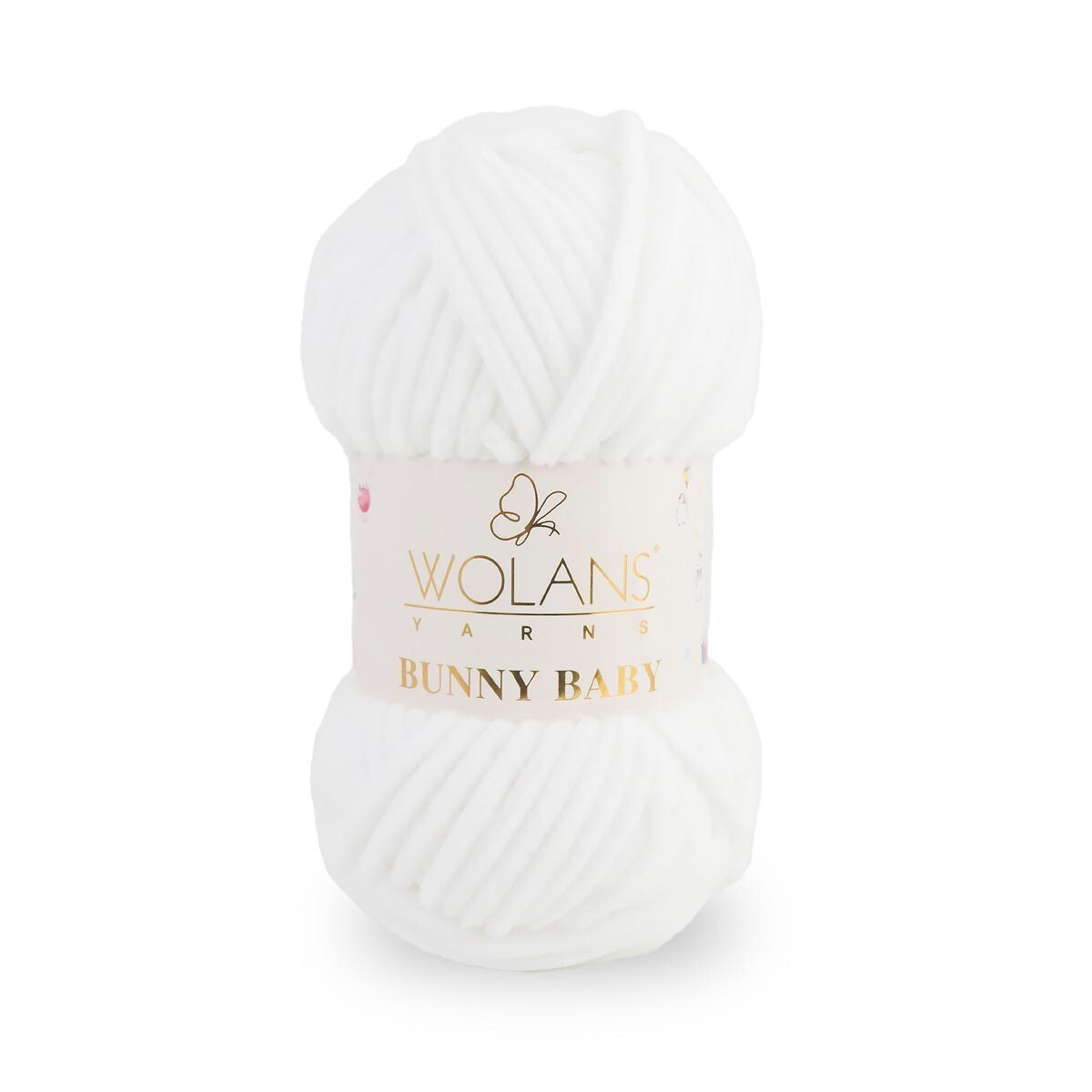 WY10001 Wolans Yarn Bunny Baby 100% Polyester 100g x 5 Balls White Wolans