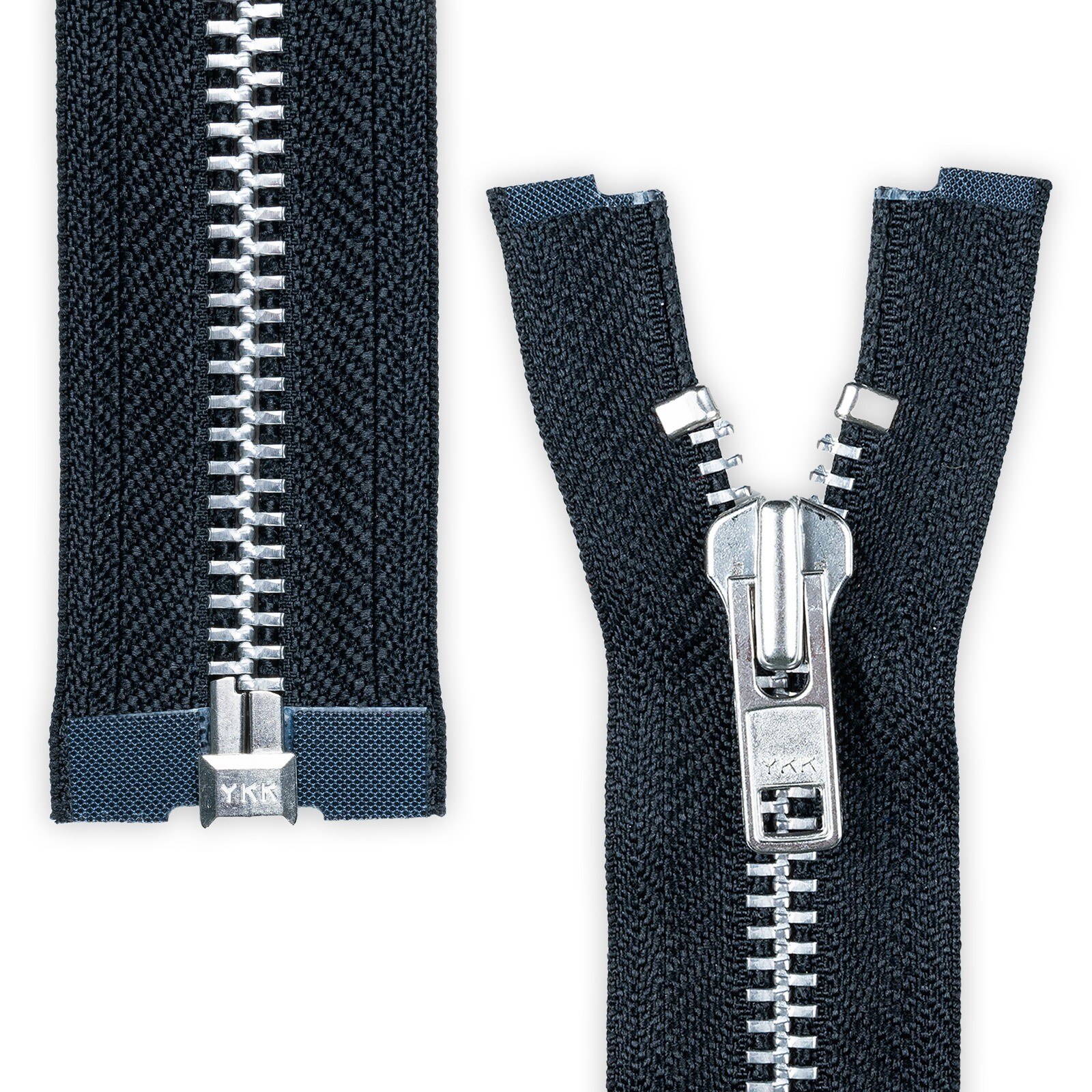 Heavy Duty Metal Open End 71cm Zip Fastener AO8628