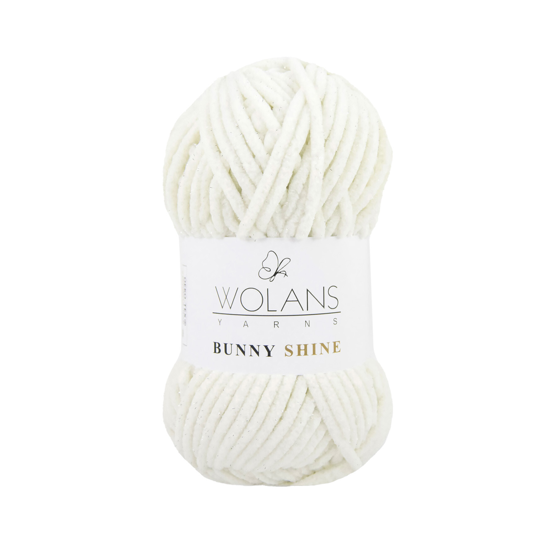 WY82002 Wolans Yarn Bunny Shine 92% Soft Polyester 8% Metallic 100g x 5 ...