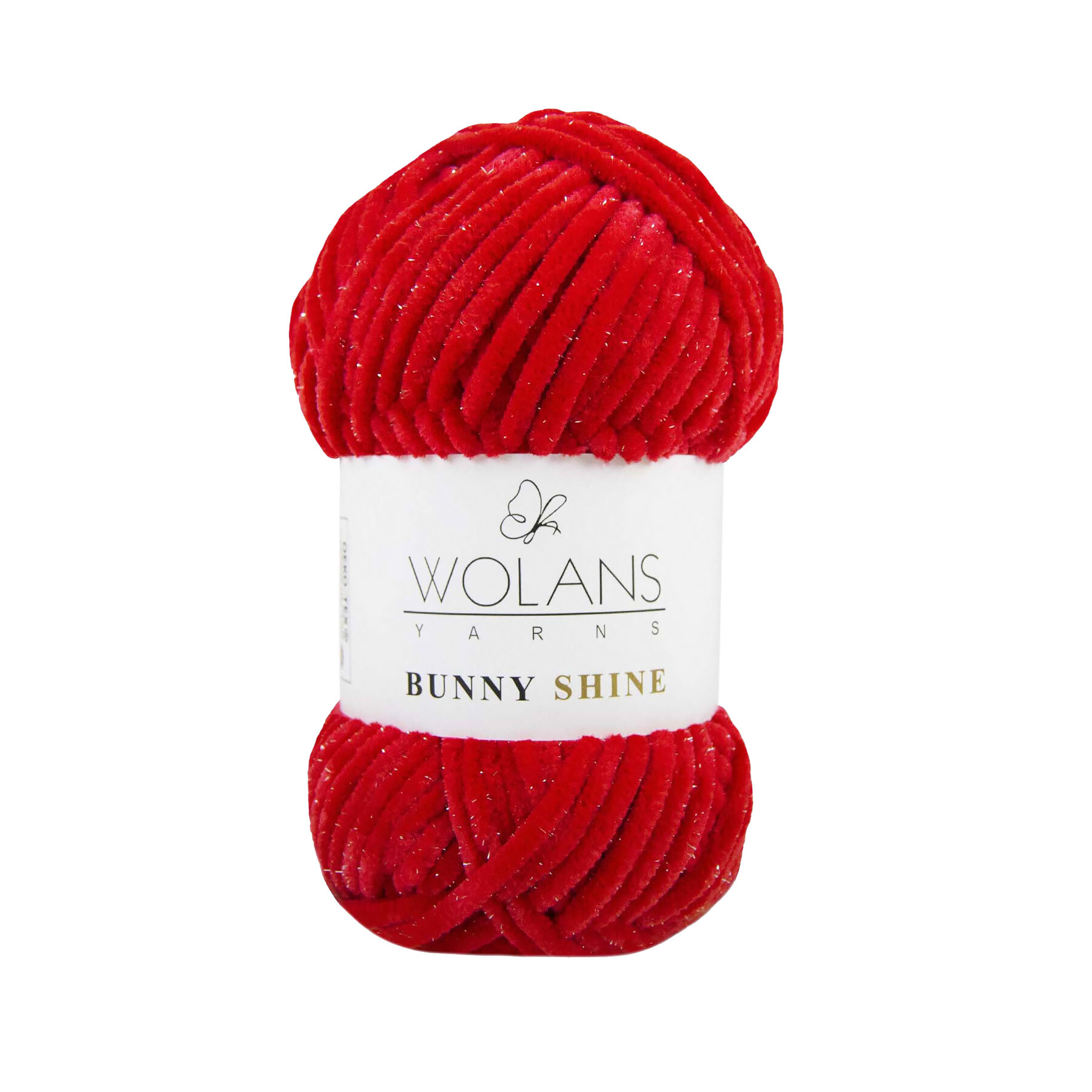 WY82008 Wolans Yarn Bunny Shine 92% Soft Polyester 8% Metallic 100g x 5 ...
