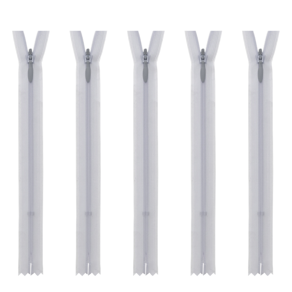 Transparent Concealed Zips 55cm x 100pcs TRC055