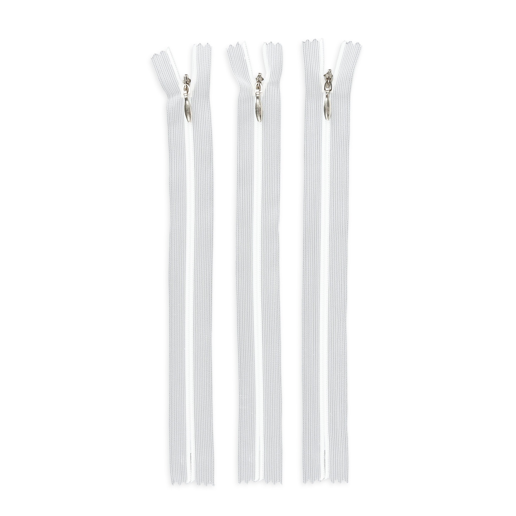 Transparent Concealed Zips 20cm x 10pcs TRC020-10