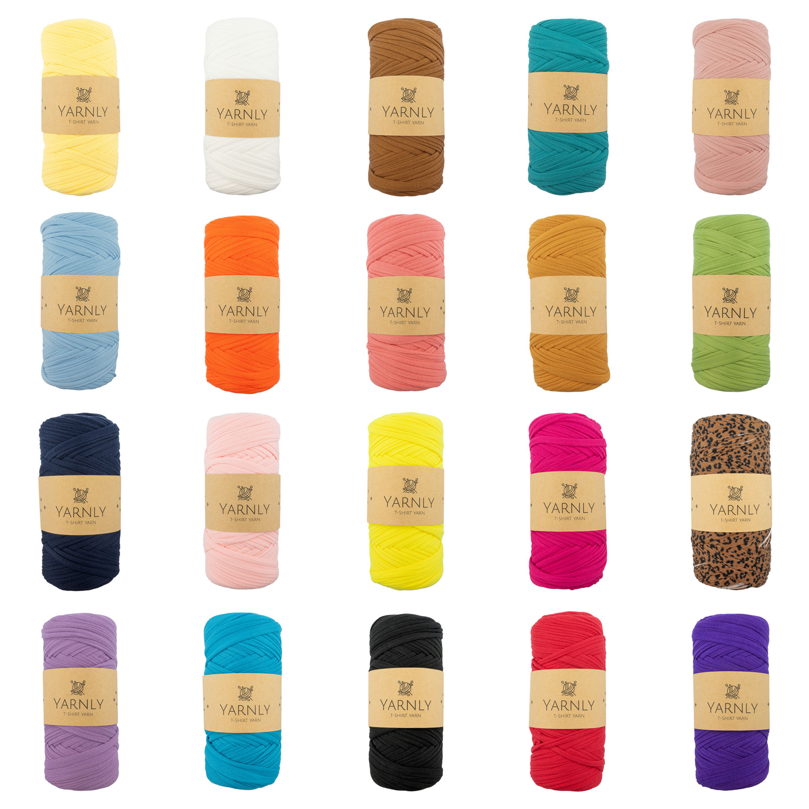 Polyester T-Shirt Yarn Brown 200g Ball YN-TS200-15 Wholesale Yarn