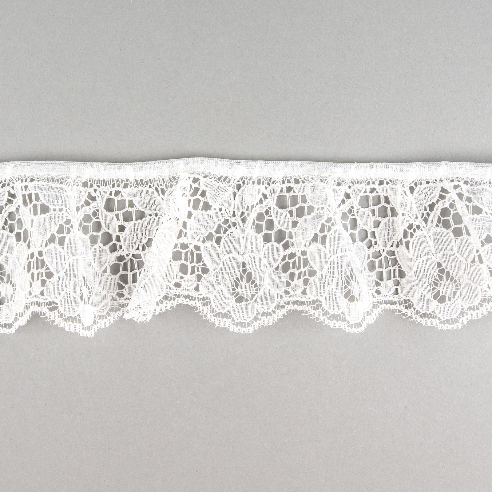 Frilled Nylon Lace 55mm (widest point) x 25m NYF/787 Wholesale Lace