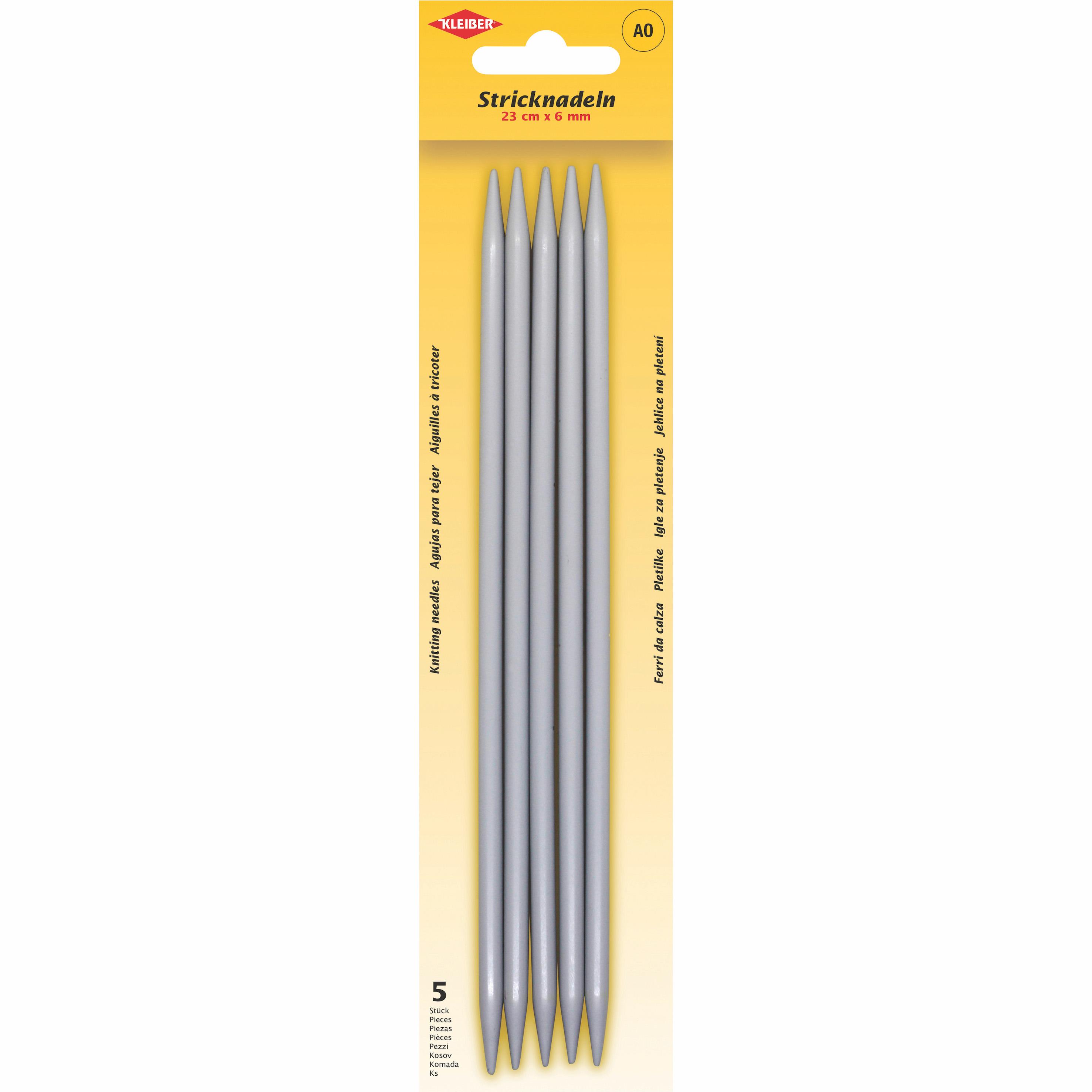 Knitting Pin Set of 5 Double Ended 6.0mm x 20cm K69968
