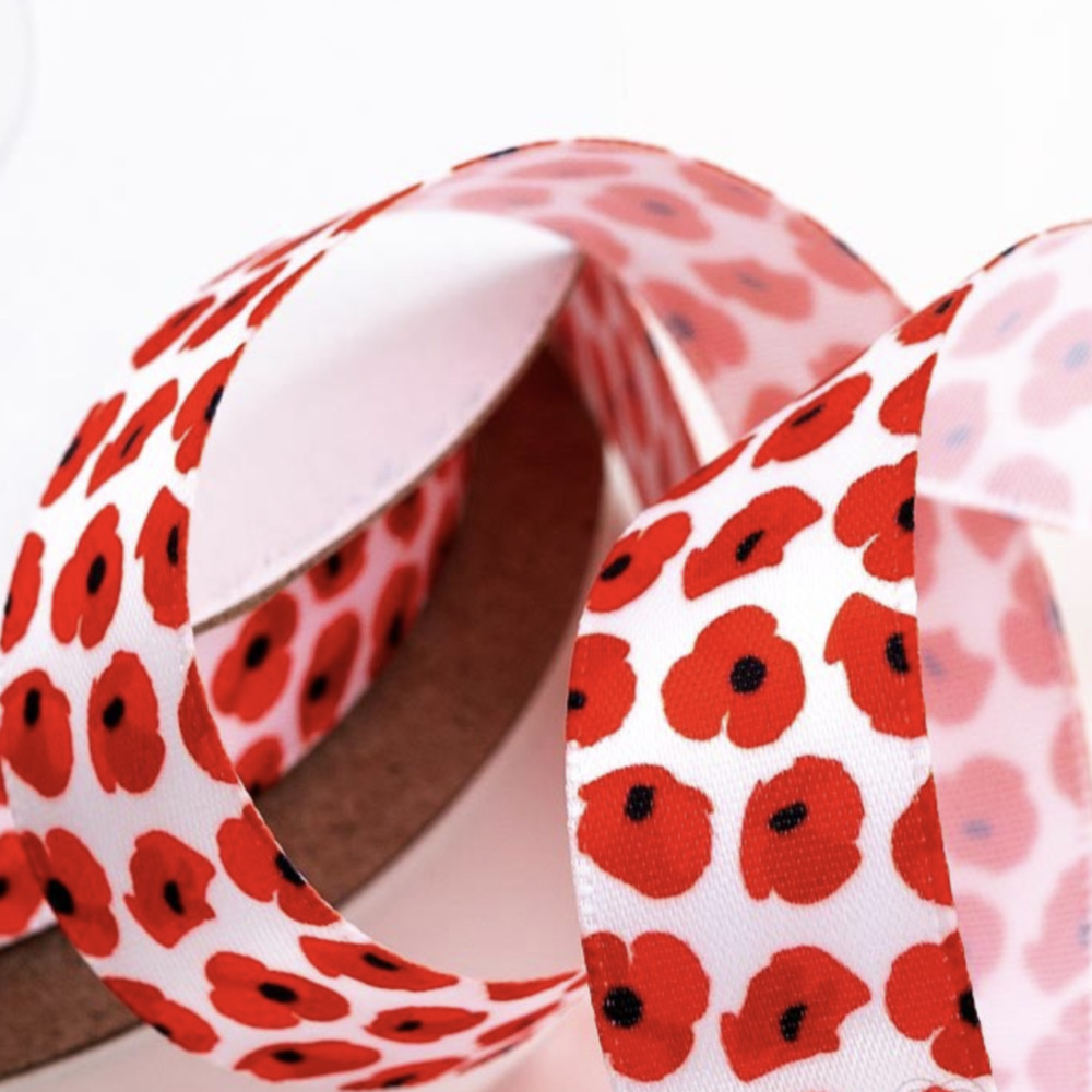 Poppy Satin Ribbon 16mm x 10m IO-6109