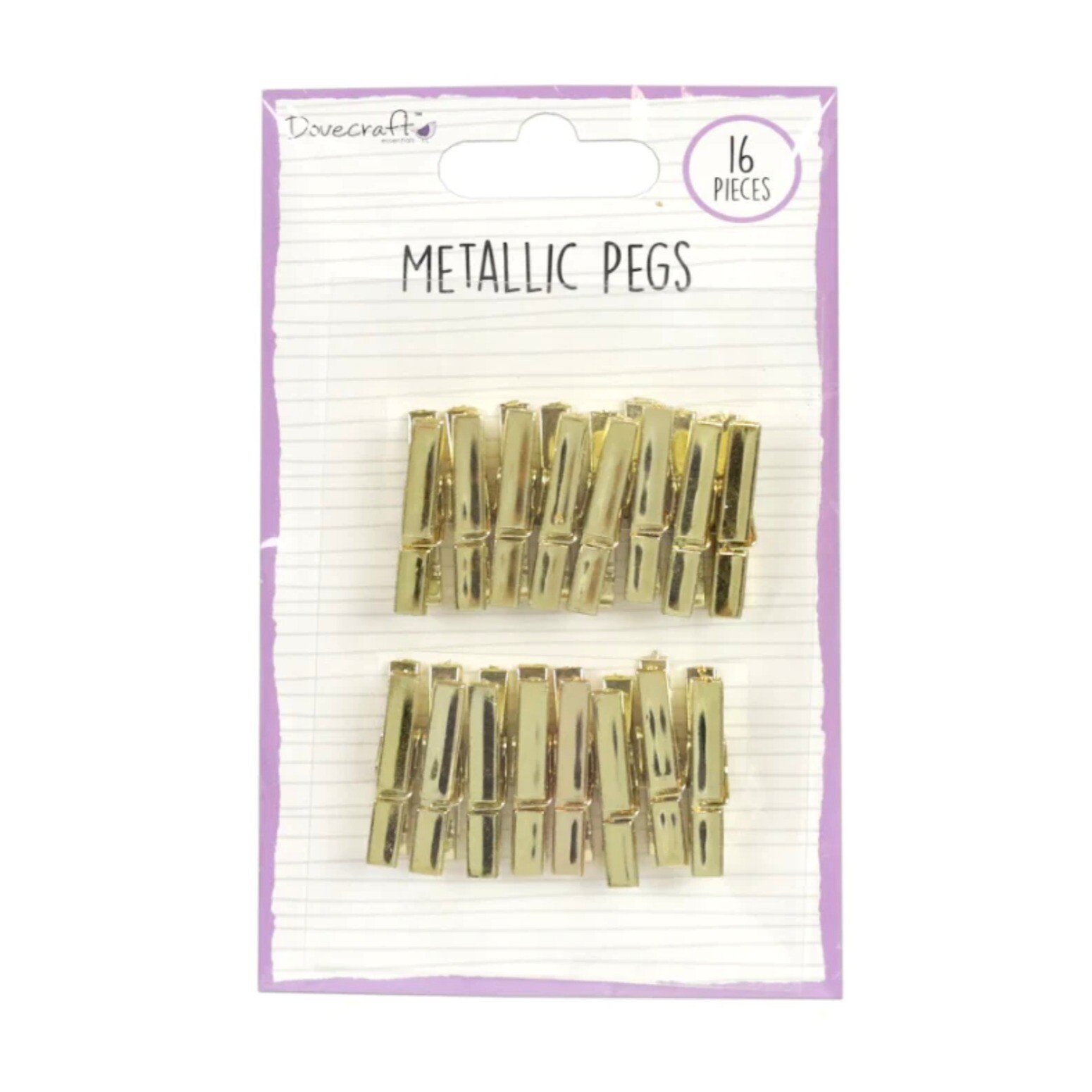 Metallic Pegs Gold DCBS171
