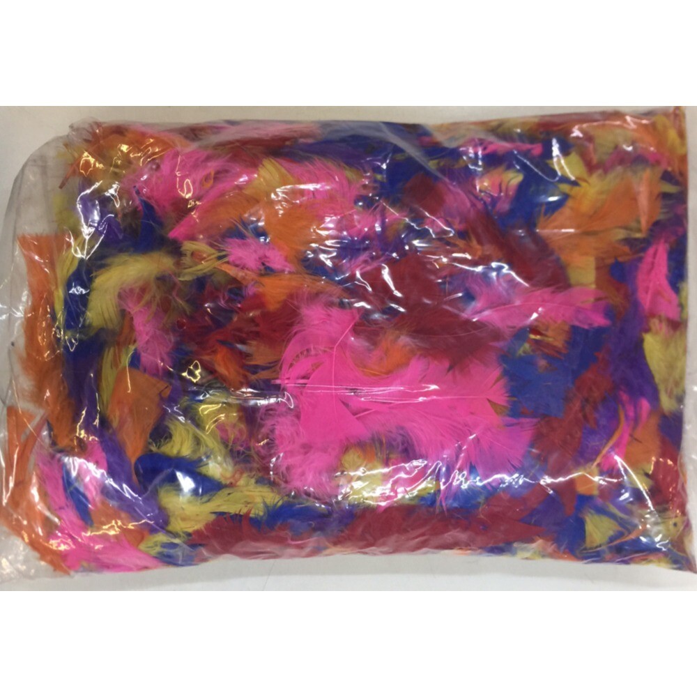 Feather Assortment 100g Bag Bright Colours MF100