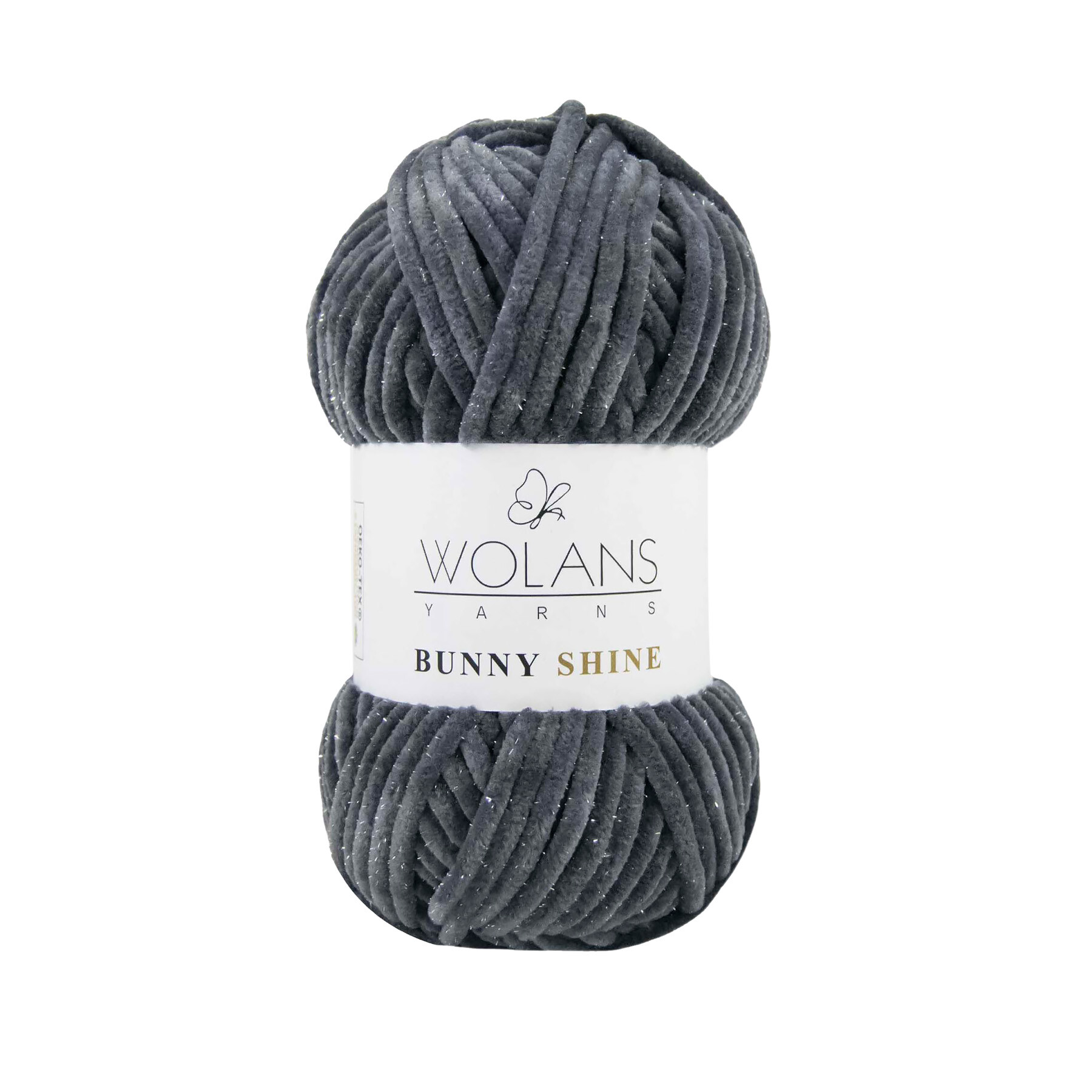 WY82009 Wolans Yarn Bunny Shine 92% Soft Polyester 8% Metallic 100g x 5 ...