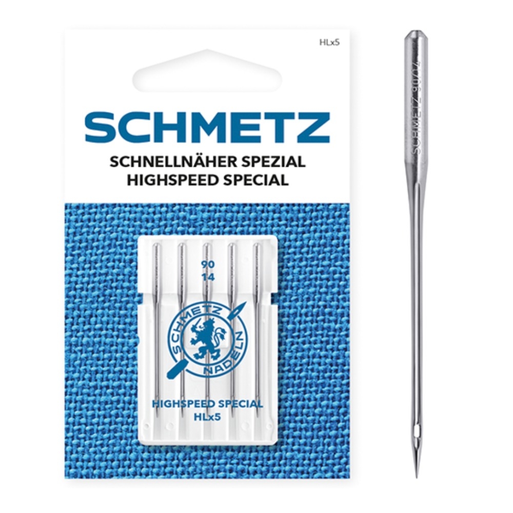 Schmetz High Speed Special Size 90 Machine Needles 5 Pieces Per Card ...