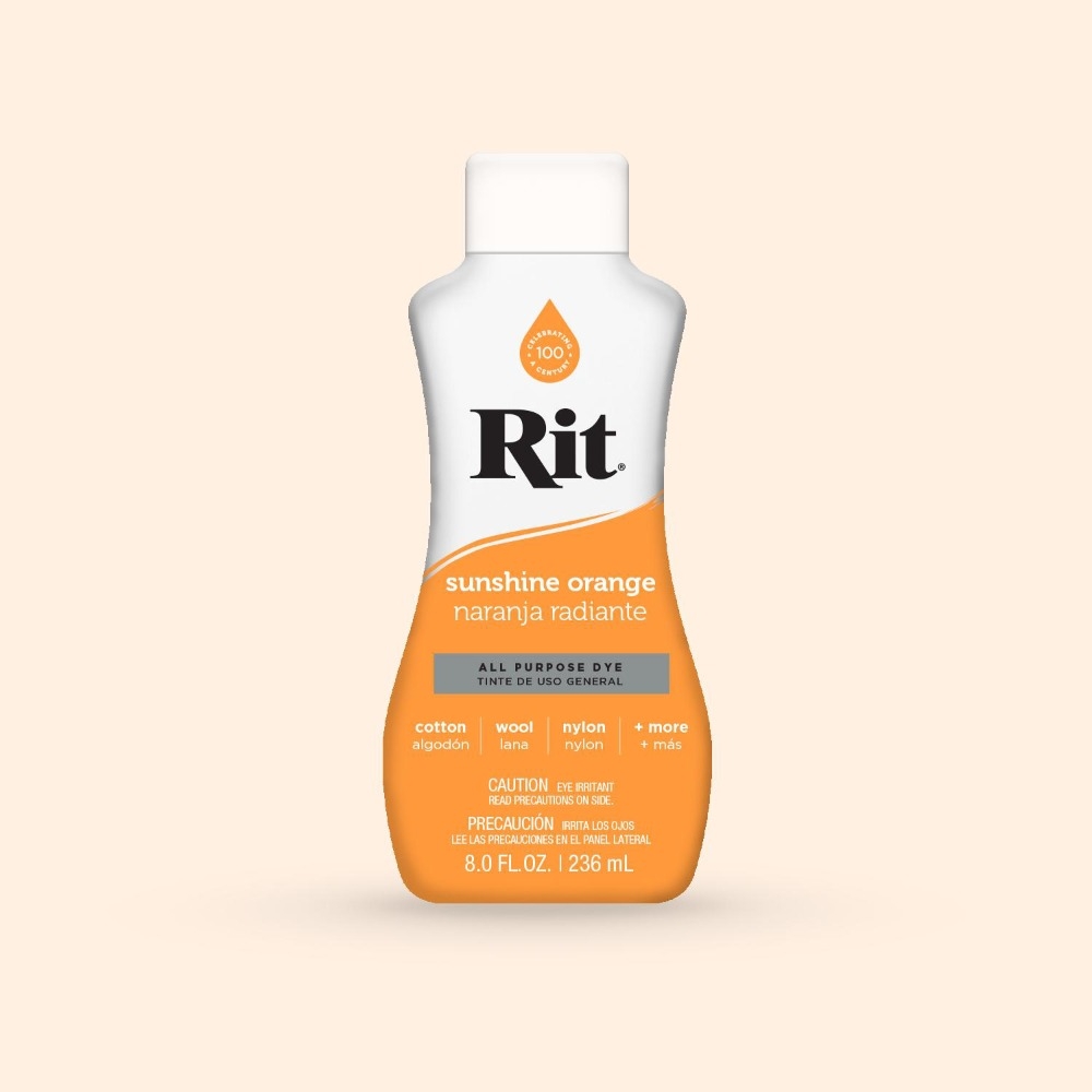 Rit Dye Liquid RITDL-43 Sunshine Orange 236ml Bottle