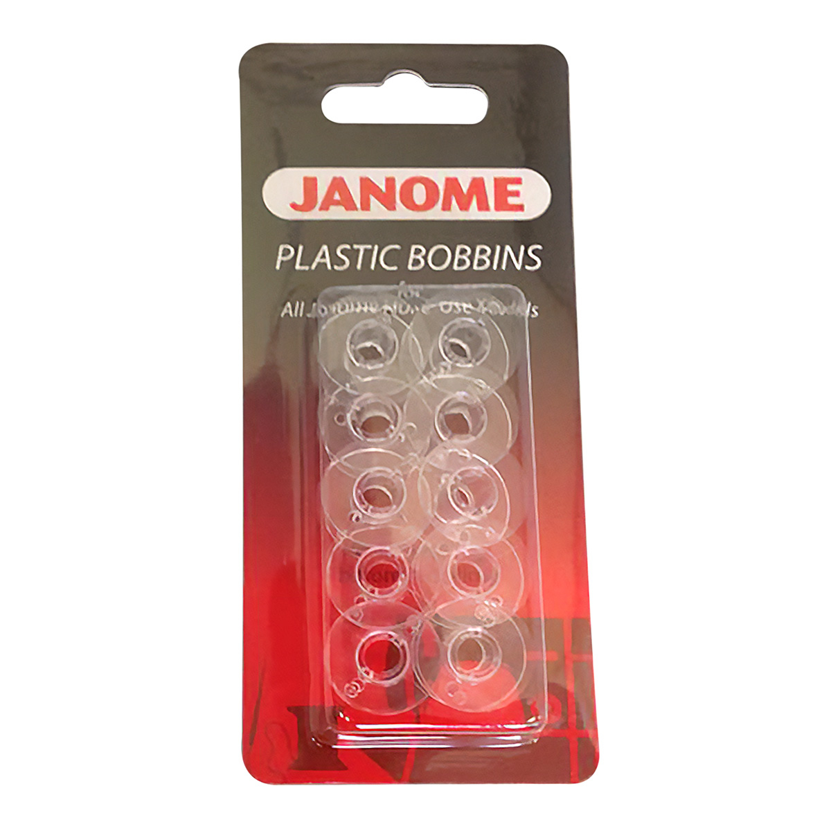 Janome Plastic Bobbins 10pc pack JPB