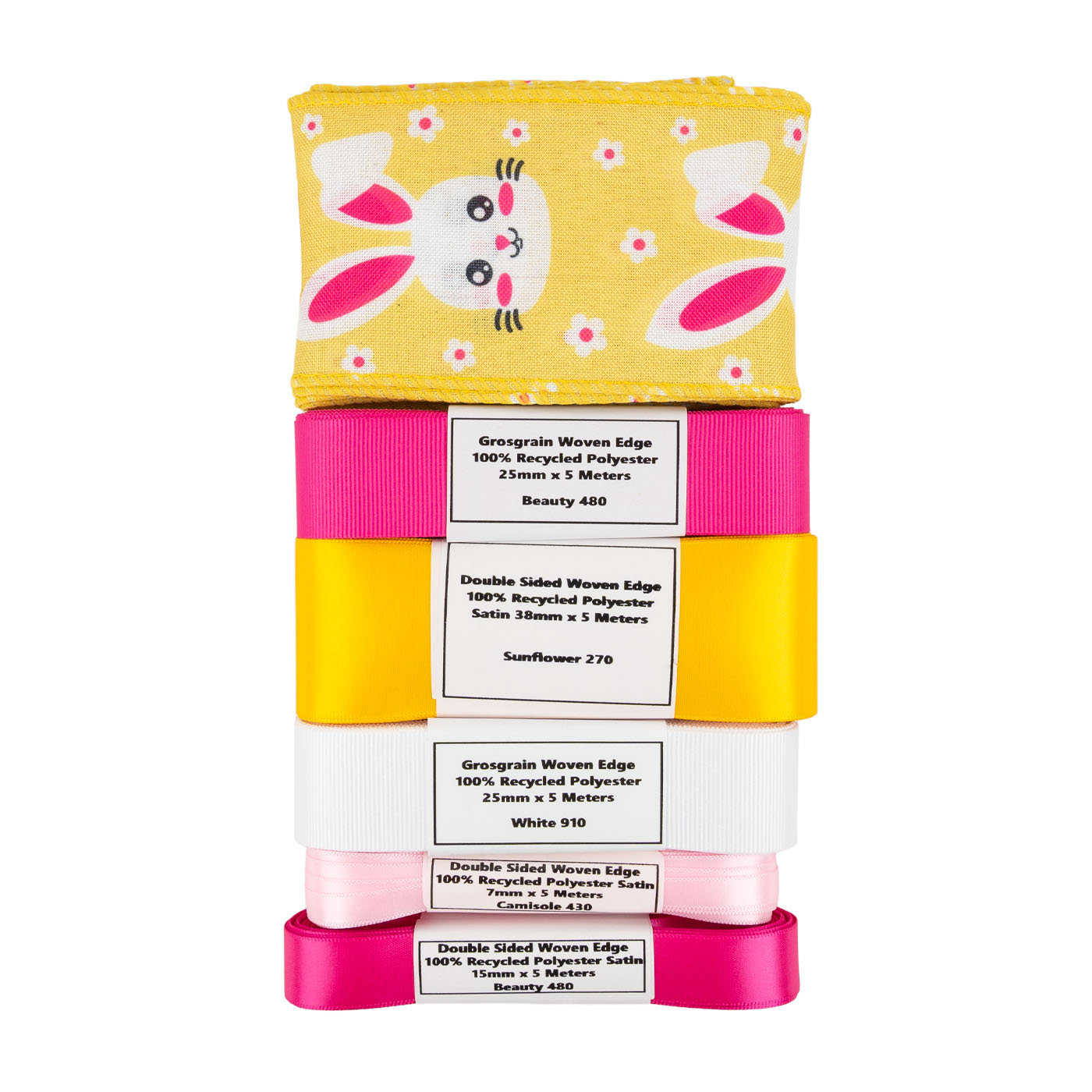 Mixed Ribbon Bag - Birthday 27.5m total Bags contain wired, satin and ...