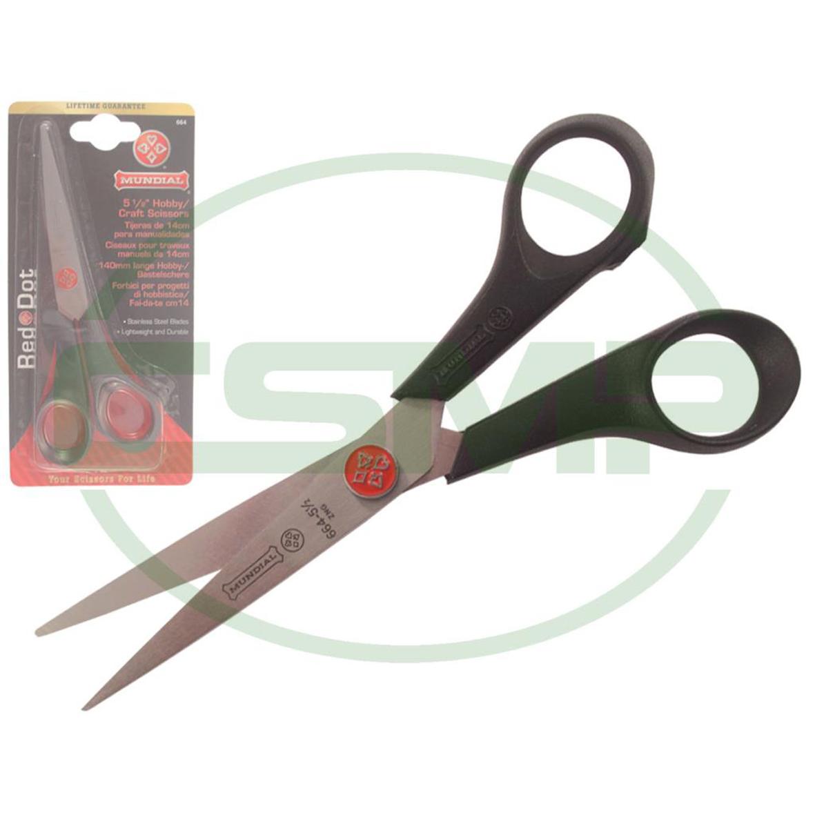 Mundial Multi Purpose 5.5 Inch Craft Scissors 664B-5.5