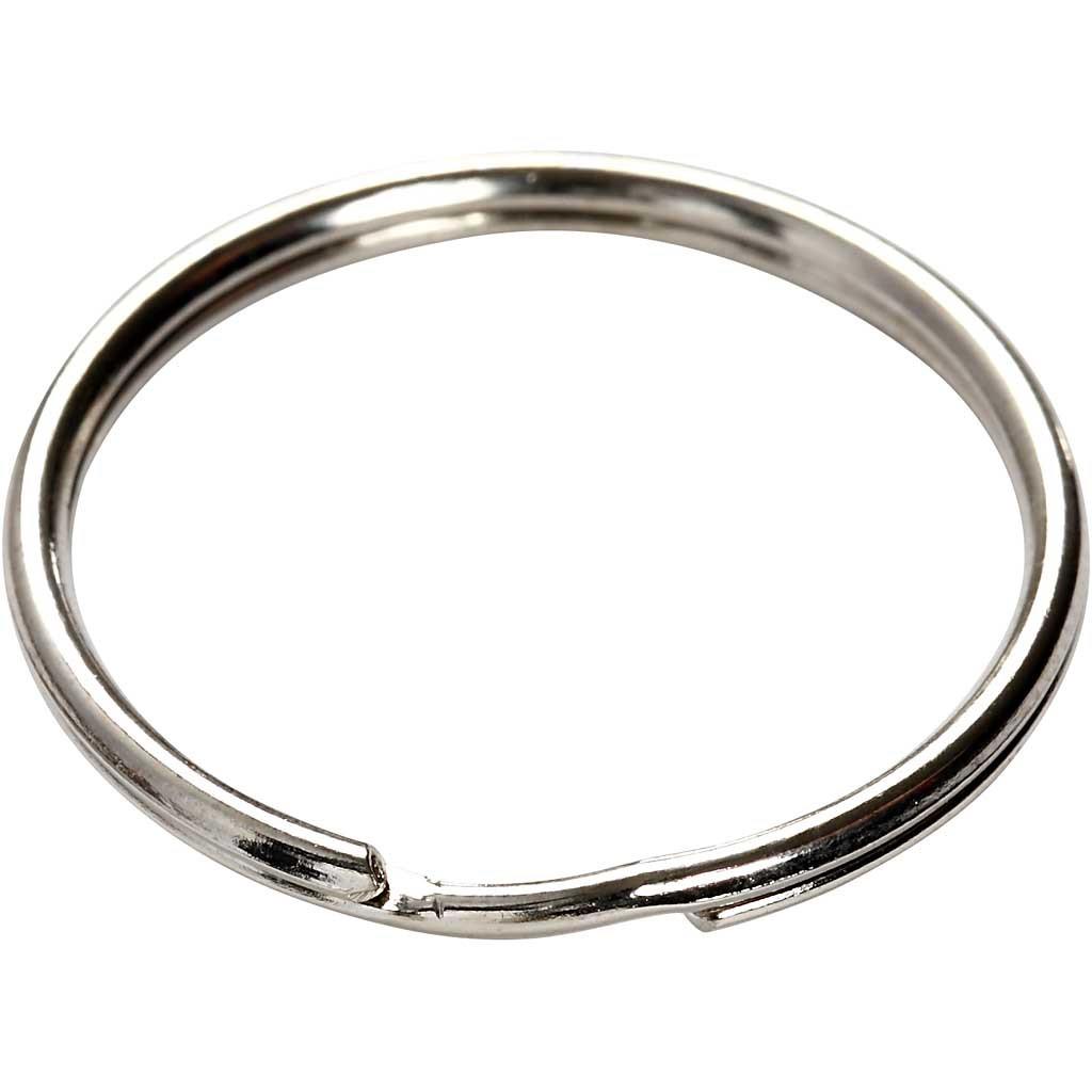 Split Rings, D:30mm, 80pcs - CC51247