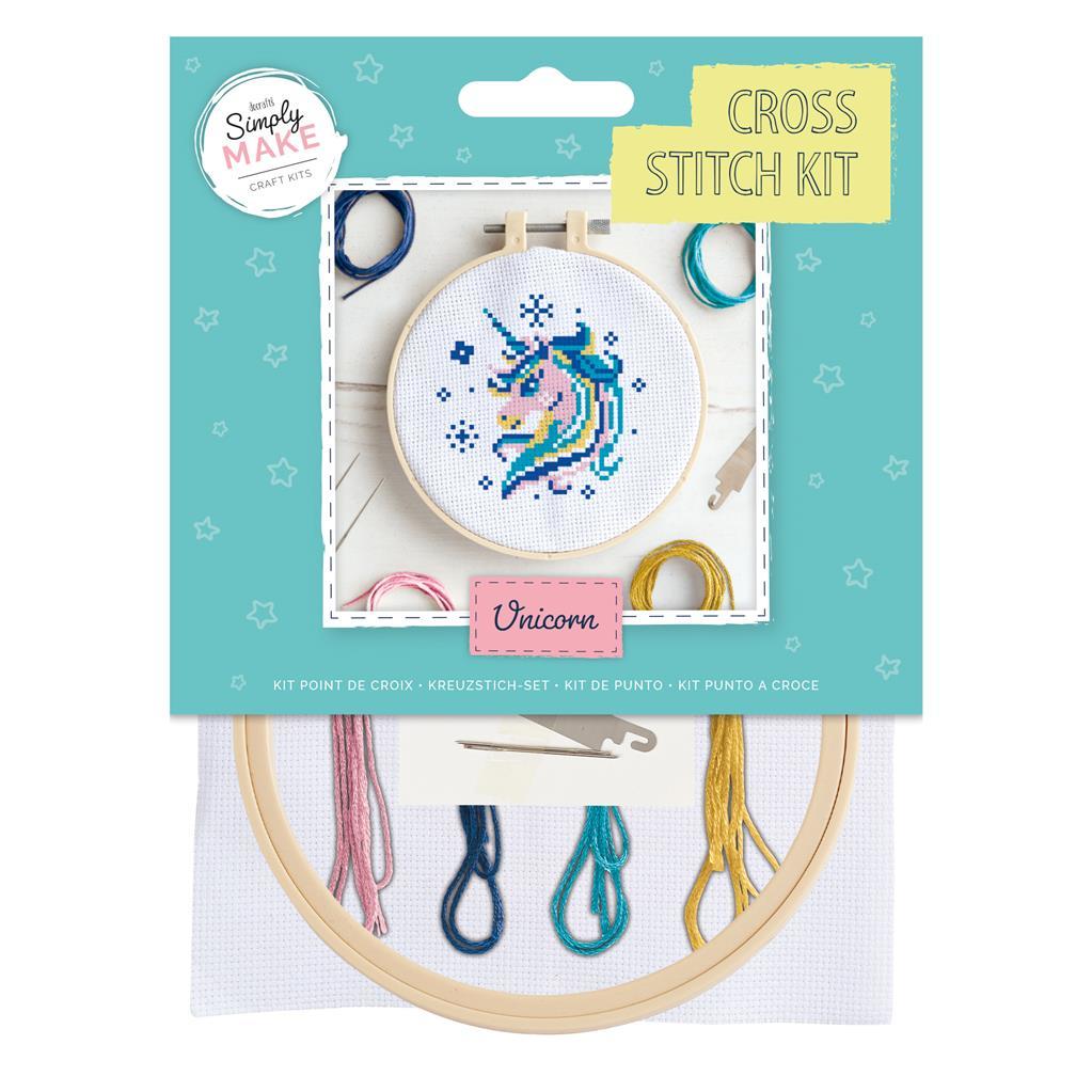 Cross Stitch Kit - Unicorn - Simply Make - DSM106155