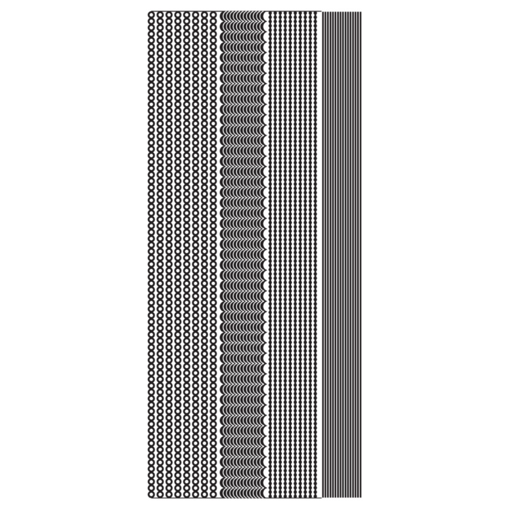 Thin Lines Black 10 Sheets 510113