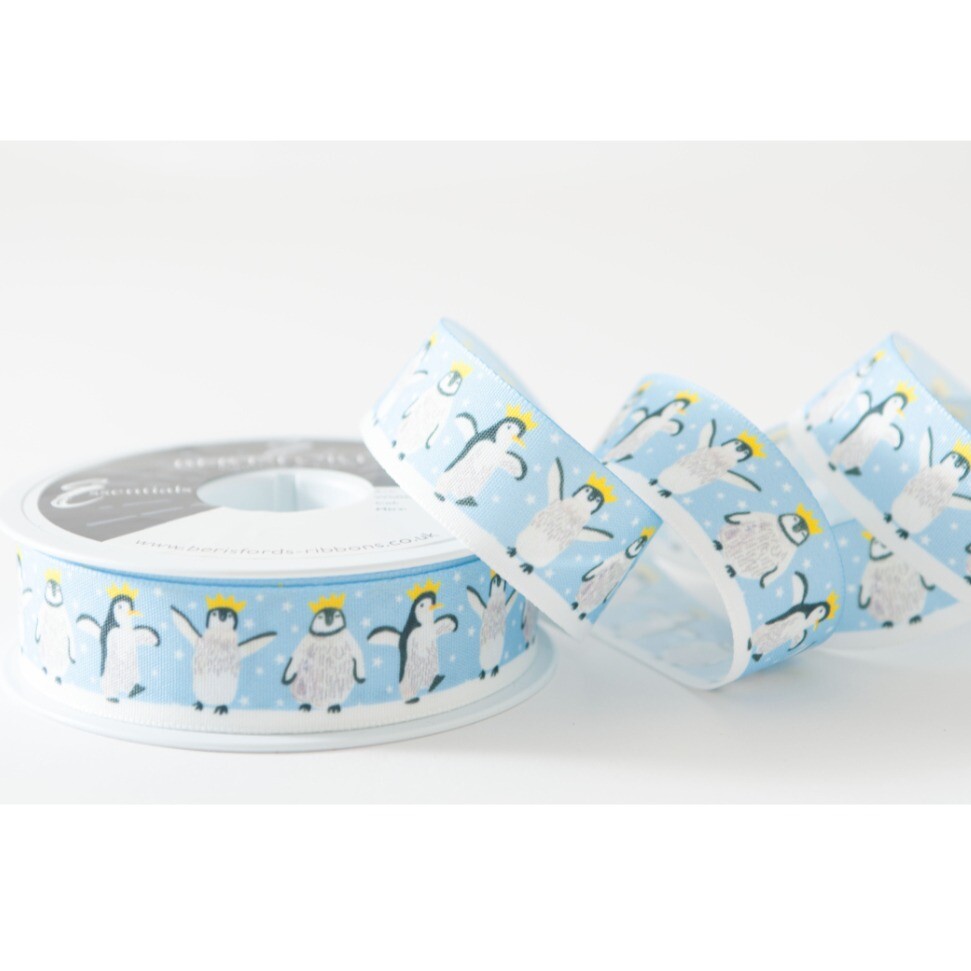 Party Penguins Ribbon 25mm x 20m Reel 8091425-001