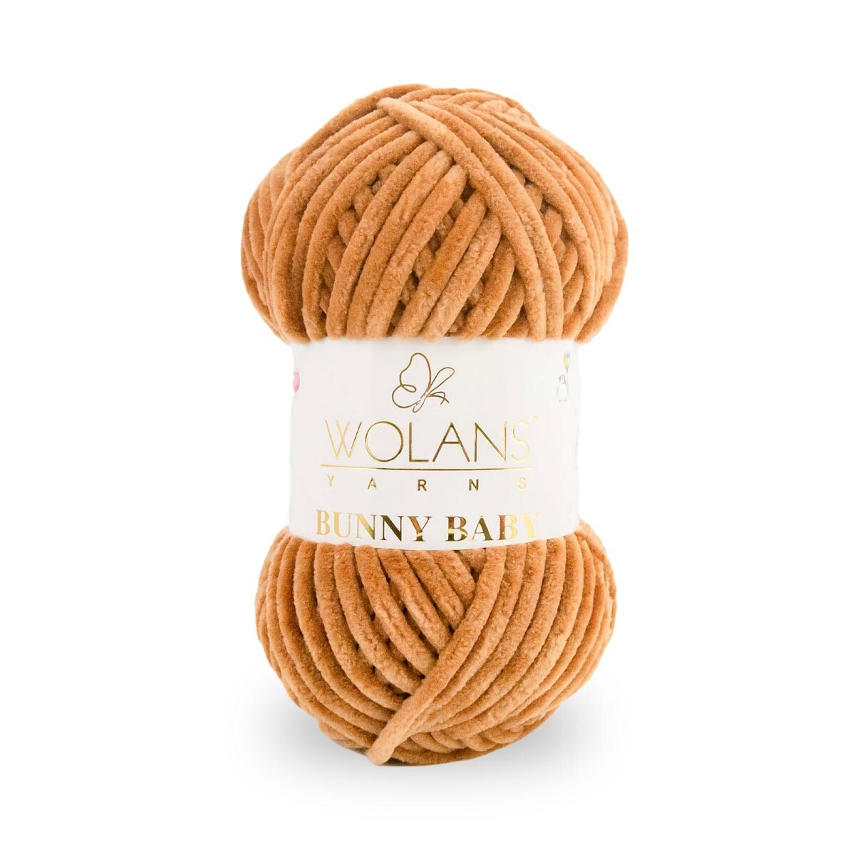 WY10019 Wolans Yarn Bunny Baby 100% Polyester 100g x 5 Balls Brown Wolans