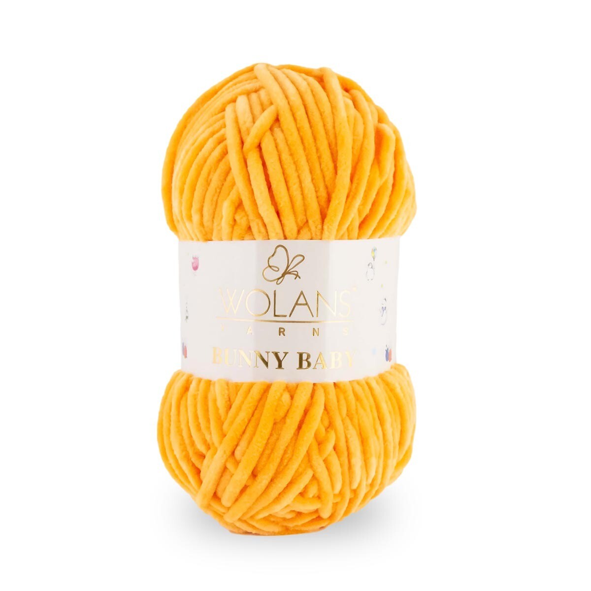 WY10043 Wolans Yarn Bunny Baby 100% Polyester 100g x 5 Balls Mango Wolans