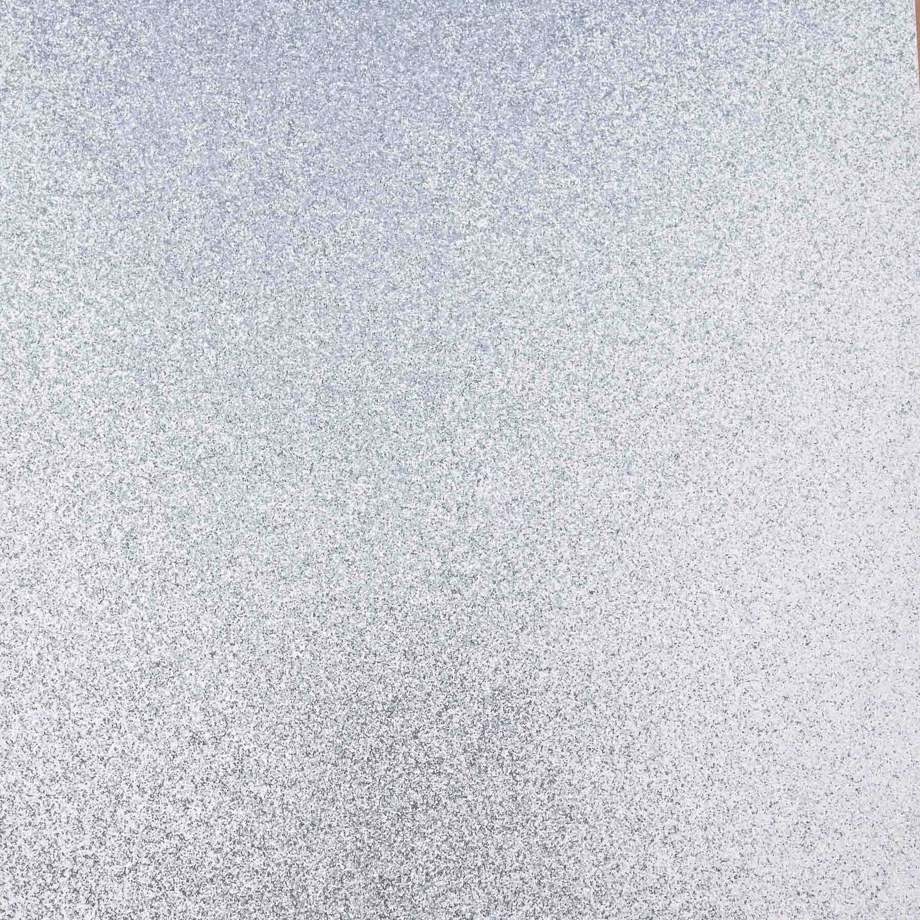 Silver Non-Shed Glitter Card 290gsm 10 Sheets A4 HGC03
