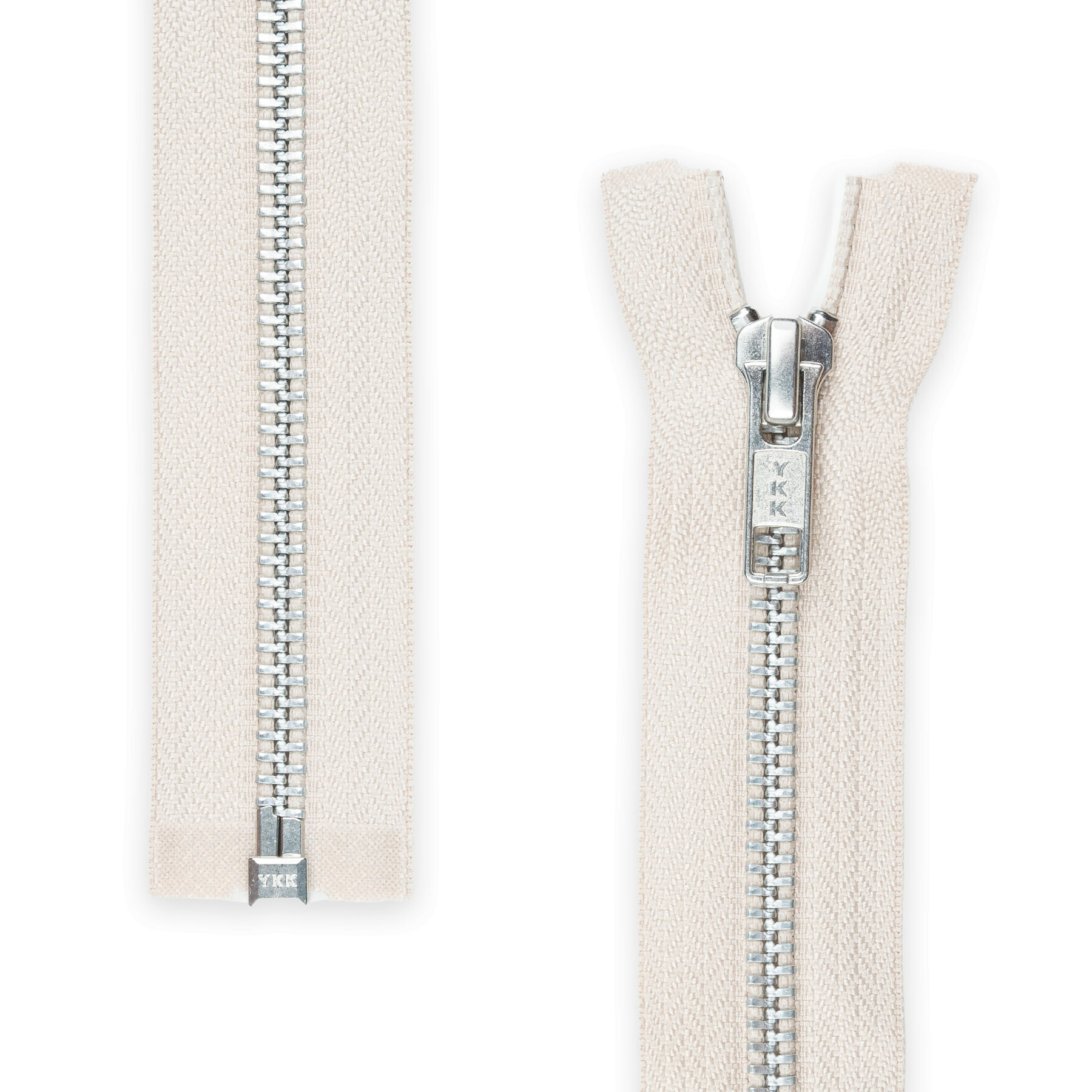 AO56120 YKK Metal Open End Zip 300cm (~120")