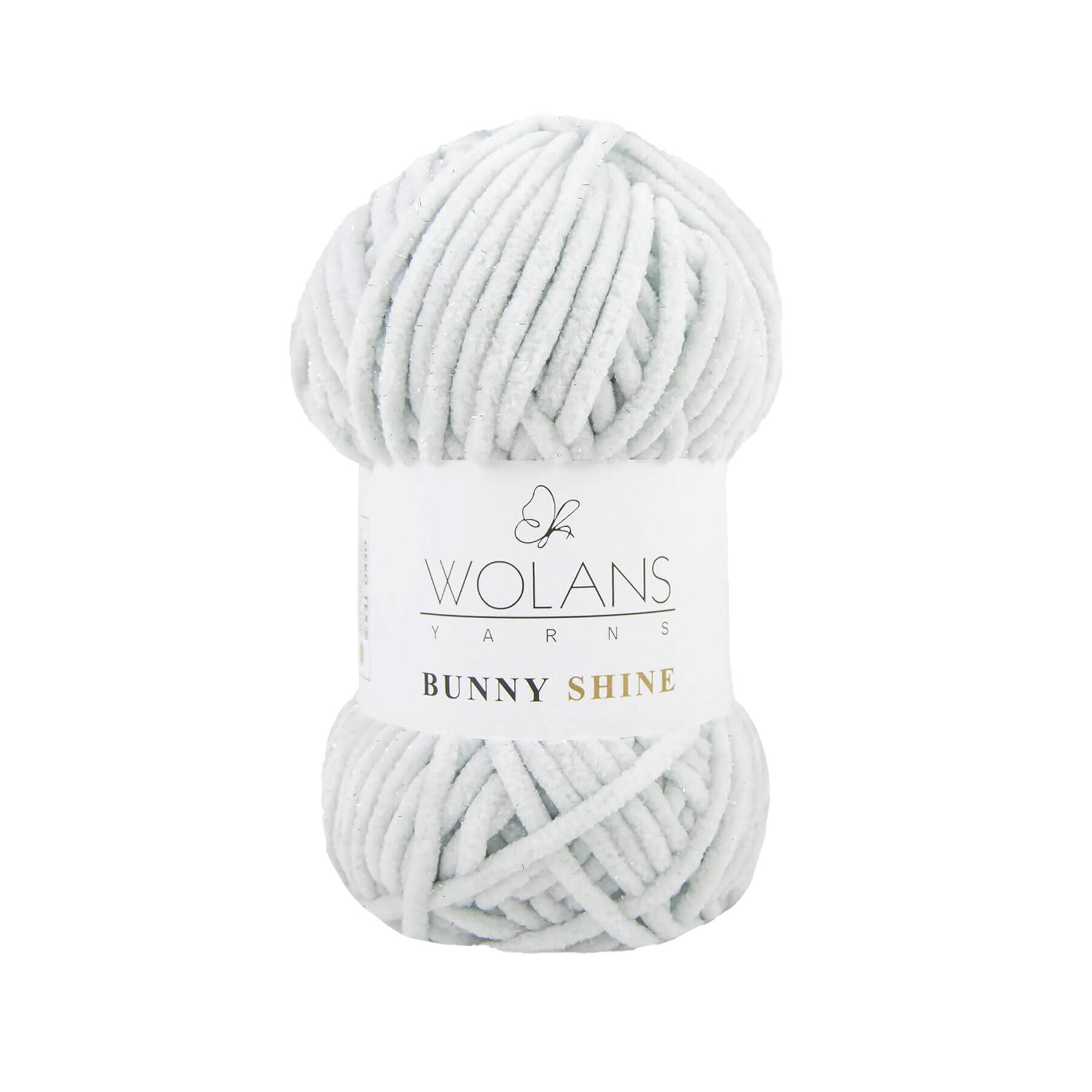 WY82003 Wolans Yarn Bunny Shine 92% Soft Polyester 8% Metallic 100g x 5 ...