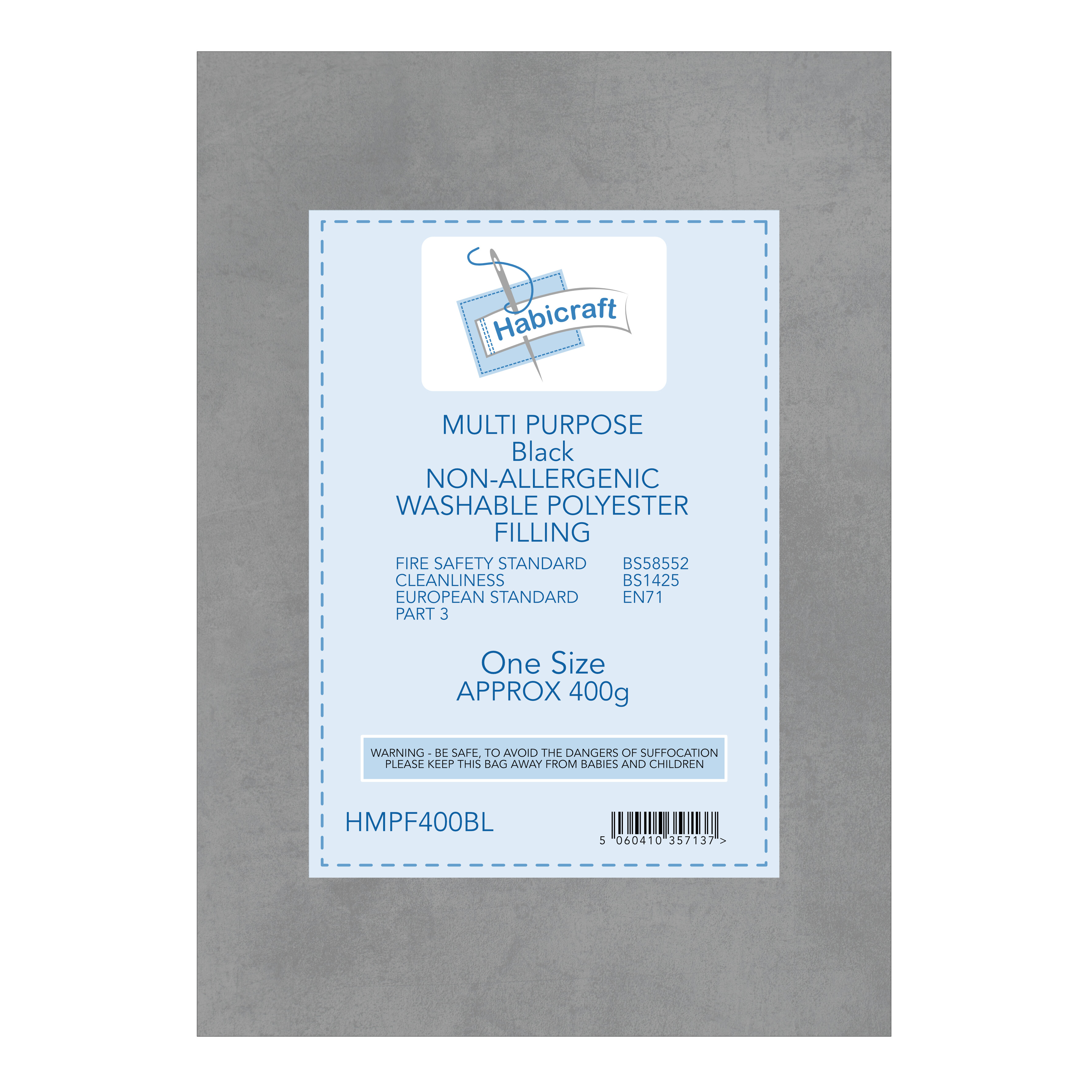 HMPF400BL Habicraft Multi Purpose Filling Black 400g x 10 bags