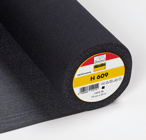 Fusible Knit Interlining Black 75cm x 25m H609B