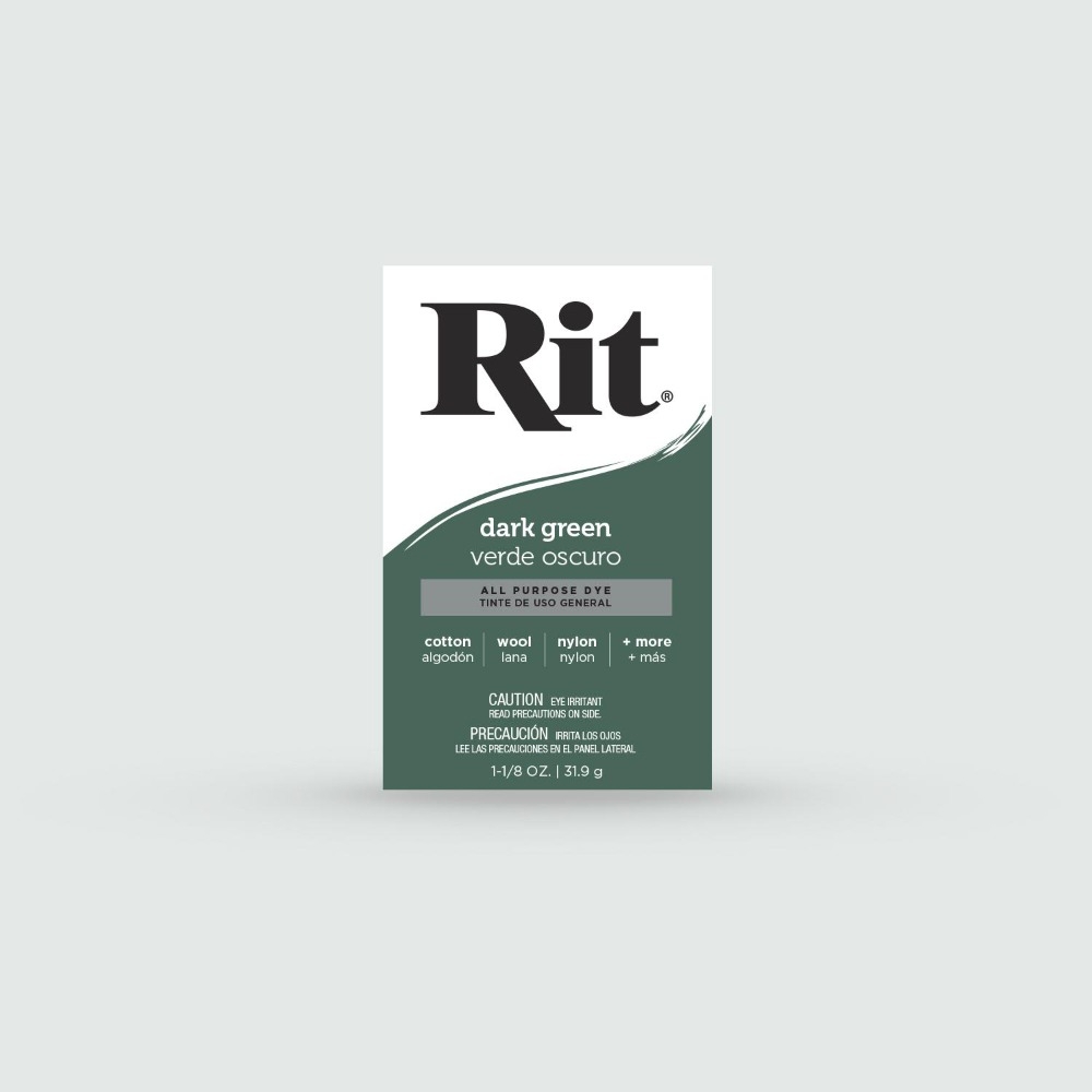 Rit Dye Powder RITDP-35 Dark Green 31.9 Gram Box