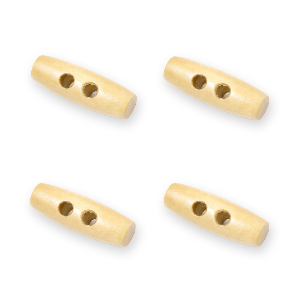Wooden Drilled 2 Hole Toggle 35mm CW3235