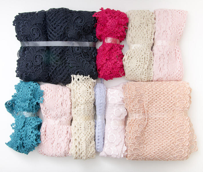 50 x 3m Lengths Lace Bundles Cotton LBC