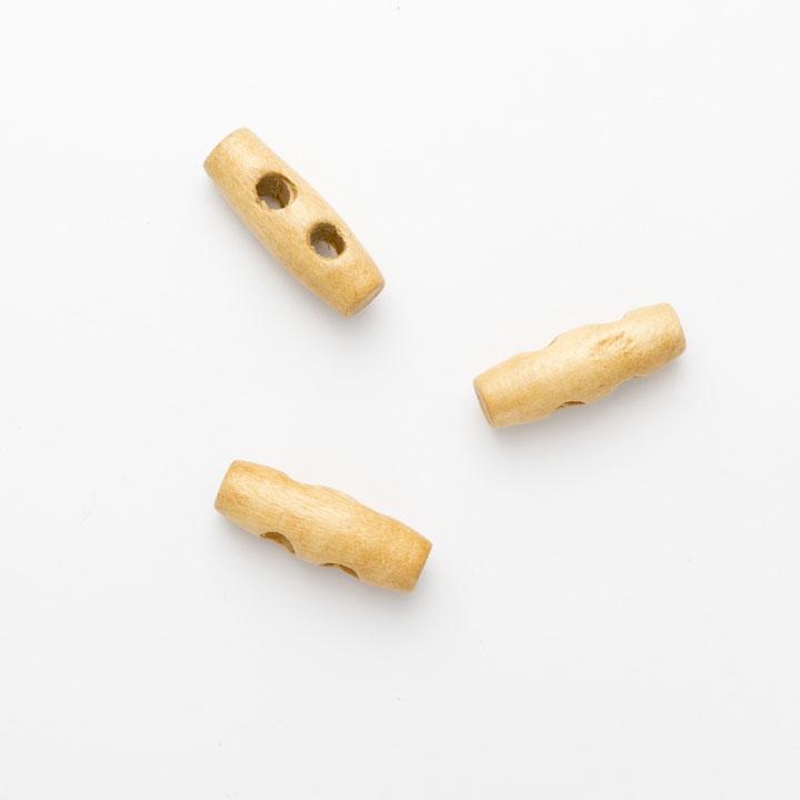 Wooden Drilled 2 Hole Toggle 30mm CW3230