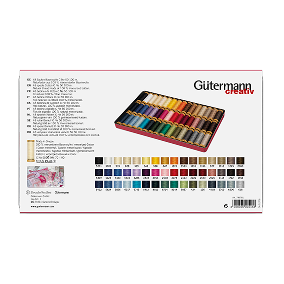 799780 Gütermann Cotton Box 30 Spools