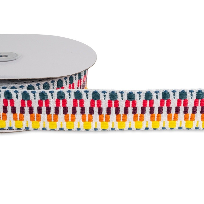 Ethnic Zig-Zag Pattern Webbing 38mm x 10m RUB1936-38