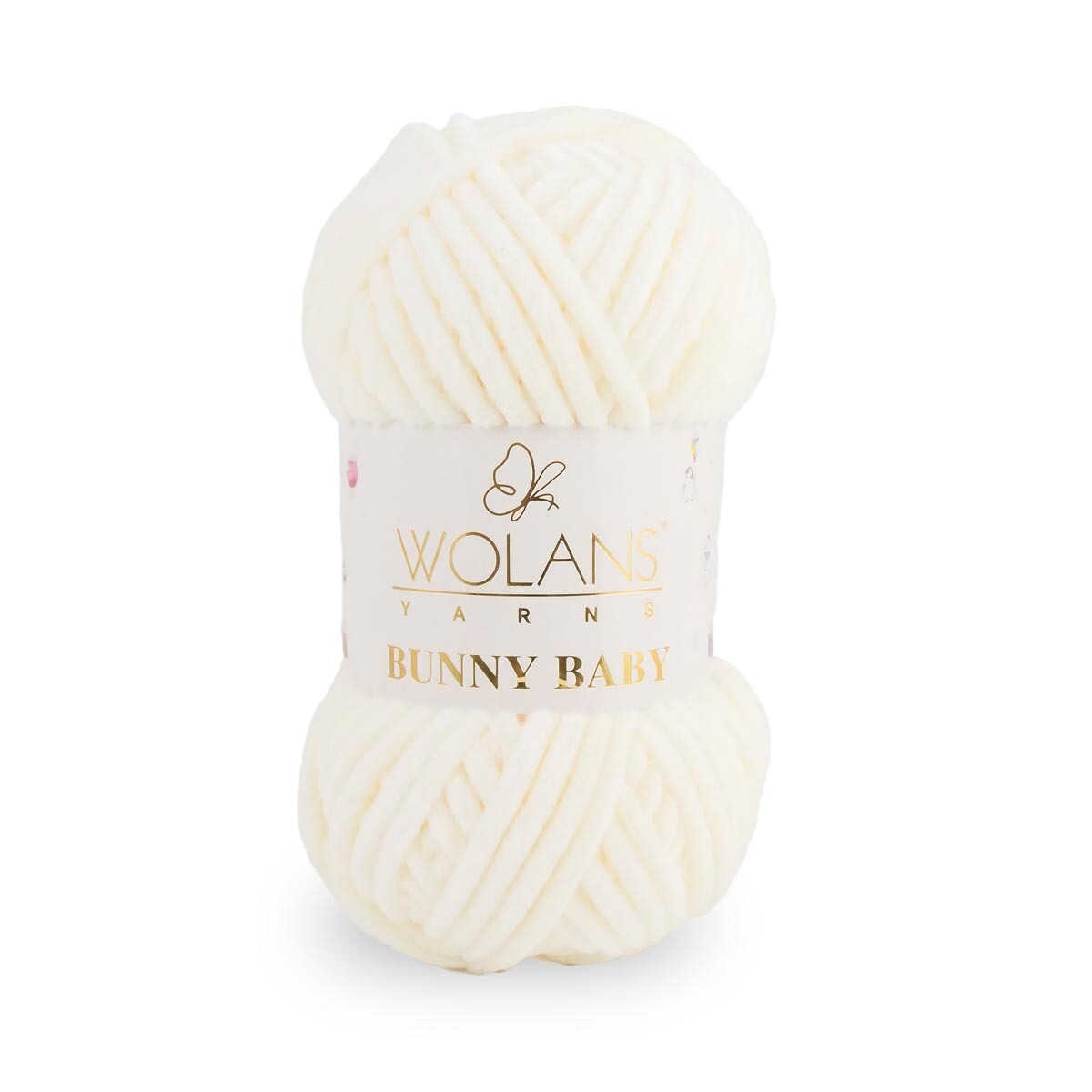 WY10002 Wolans Yarn Bunny Baby 100% Polyester 100g x 5 Balls Cream Wolans