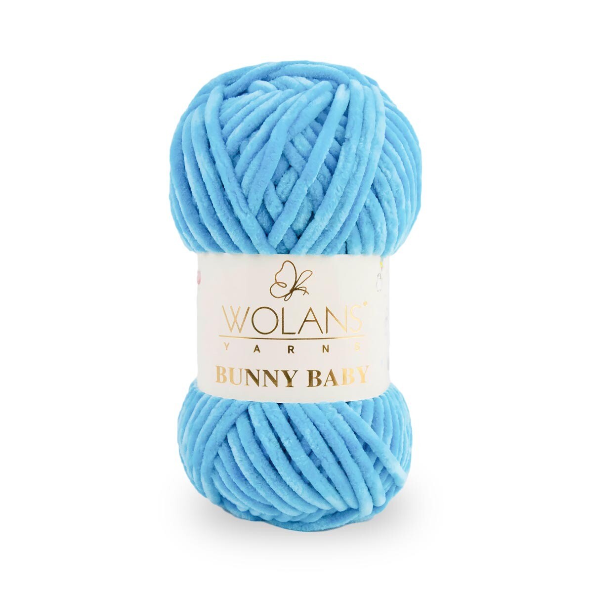 WY10012 Wolans Yarn Bunny Baby 100% Polyester 100g x 5 Balls Blue Wolans