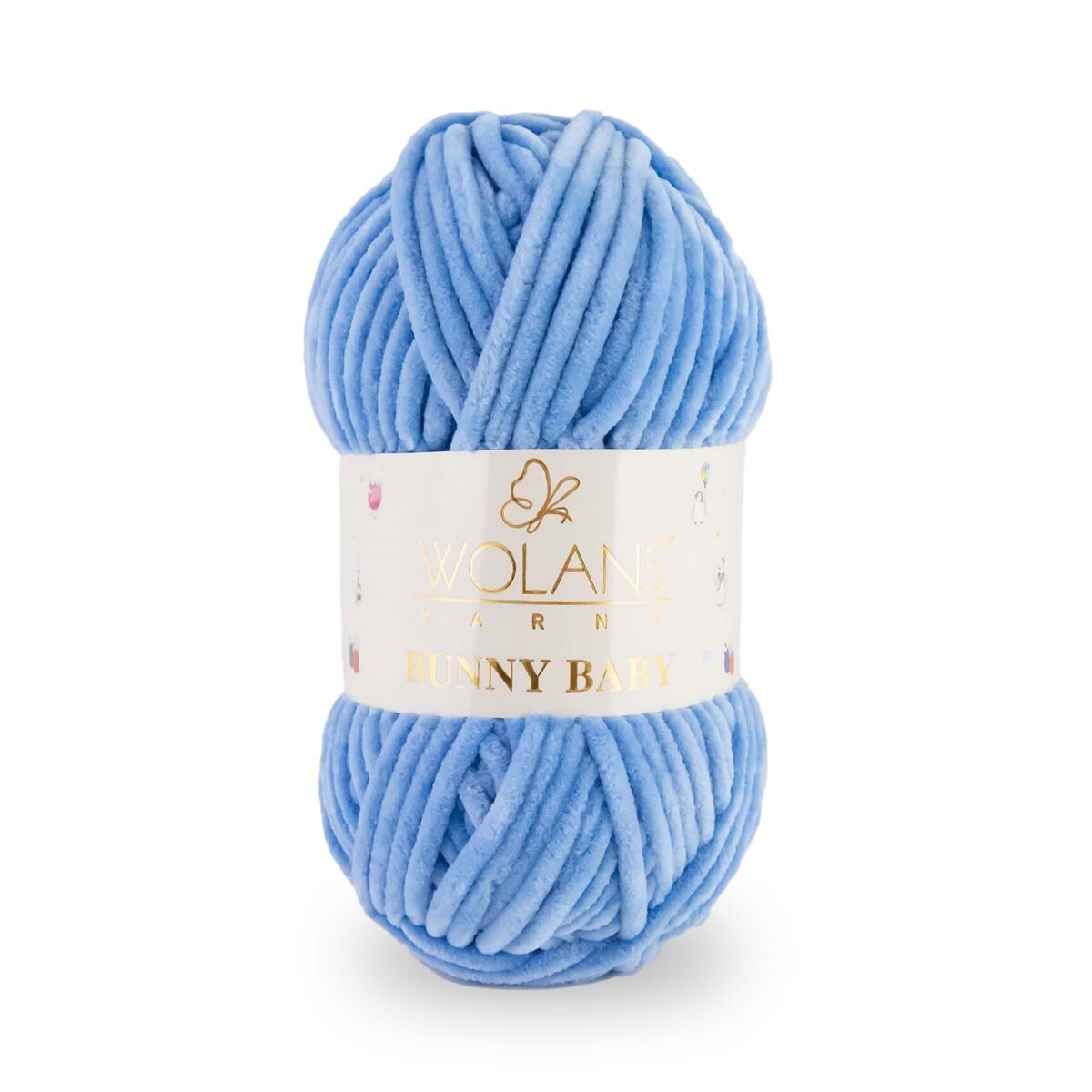 WY10050 Wolans Yarn Bunny Baby 100% Polyester 100g x 5 Balls Blueberry ...