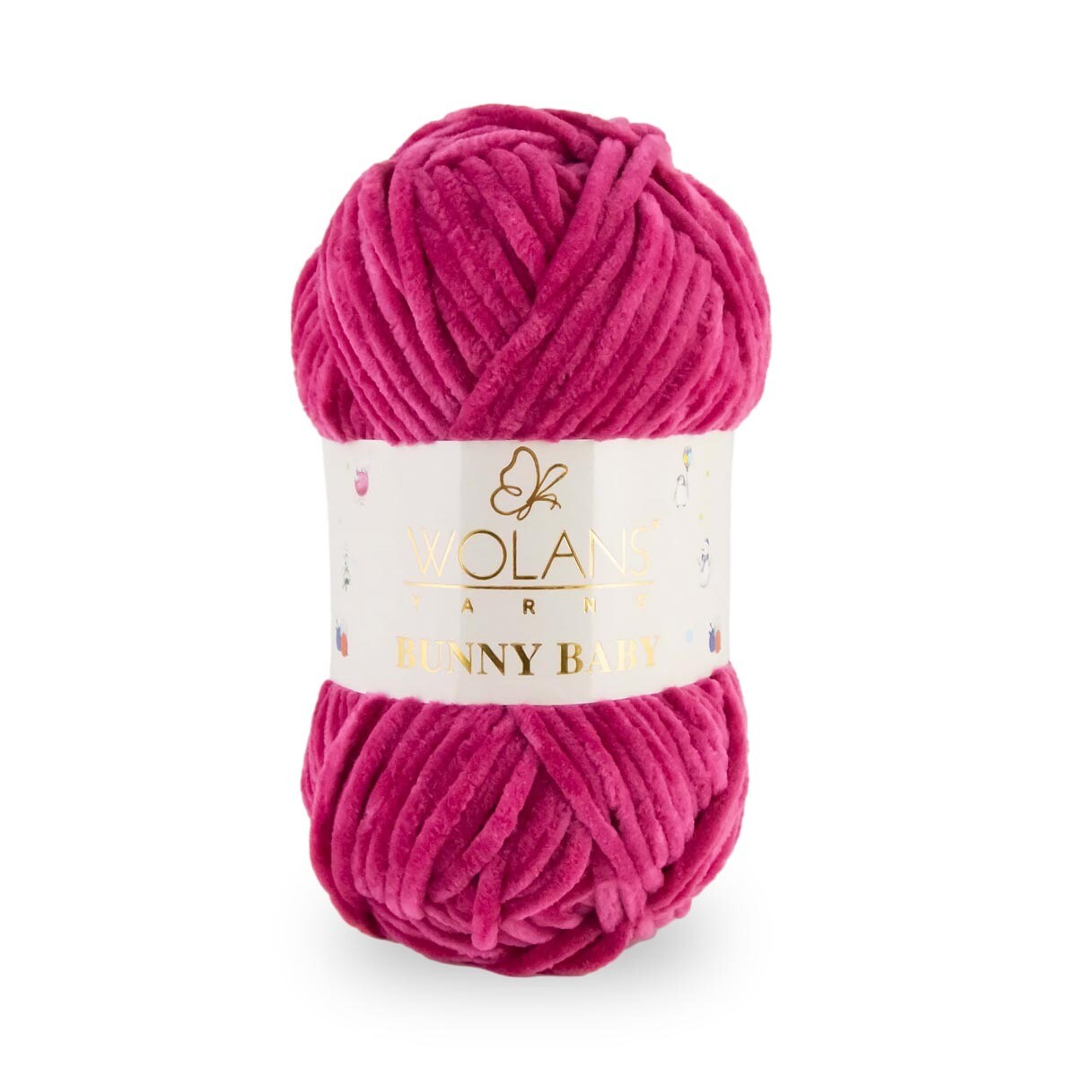 WY10052 Wolans Yarn Bunny Baby 100% Polyester 100g x 5 Balls Berry Wolans