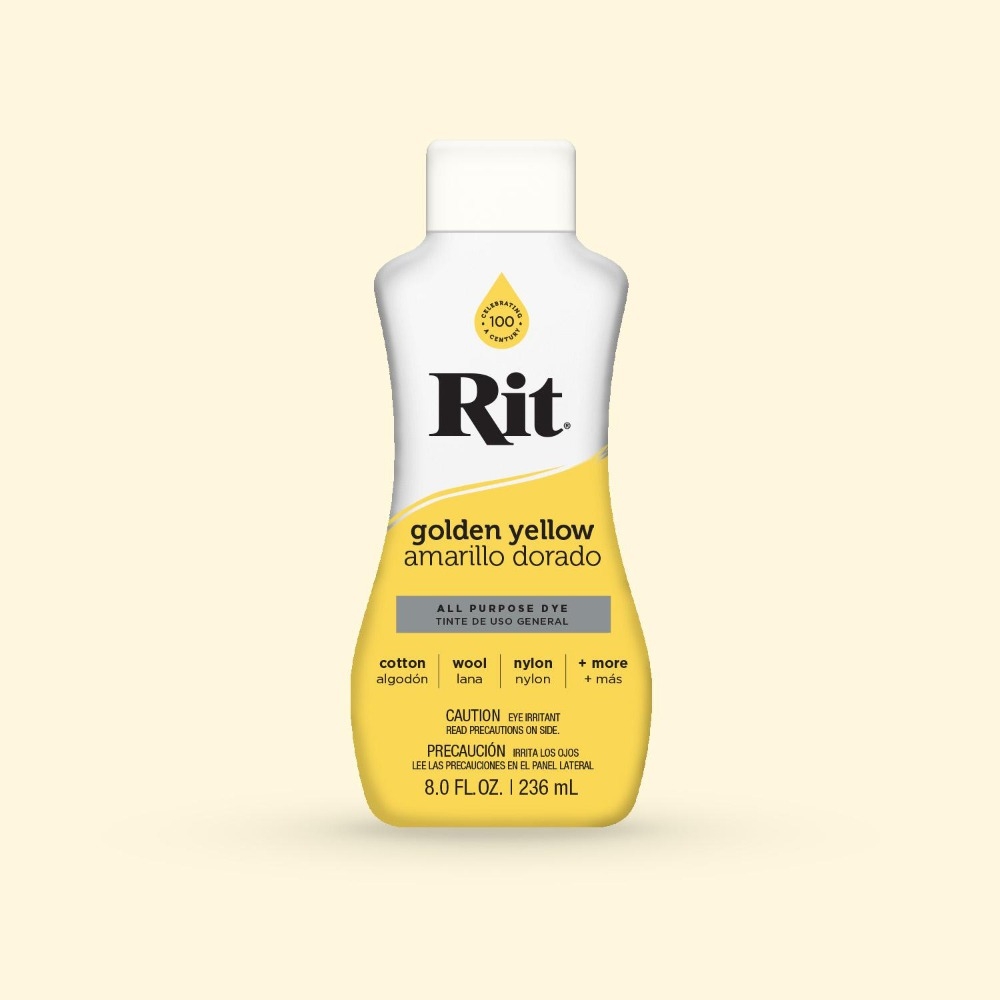 Rit Dye Liquid RITDL-42 Golden Yellow 236ml Bottle