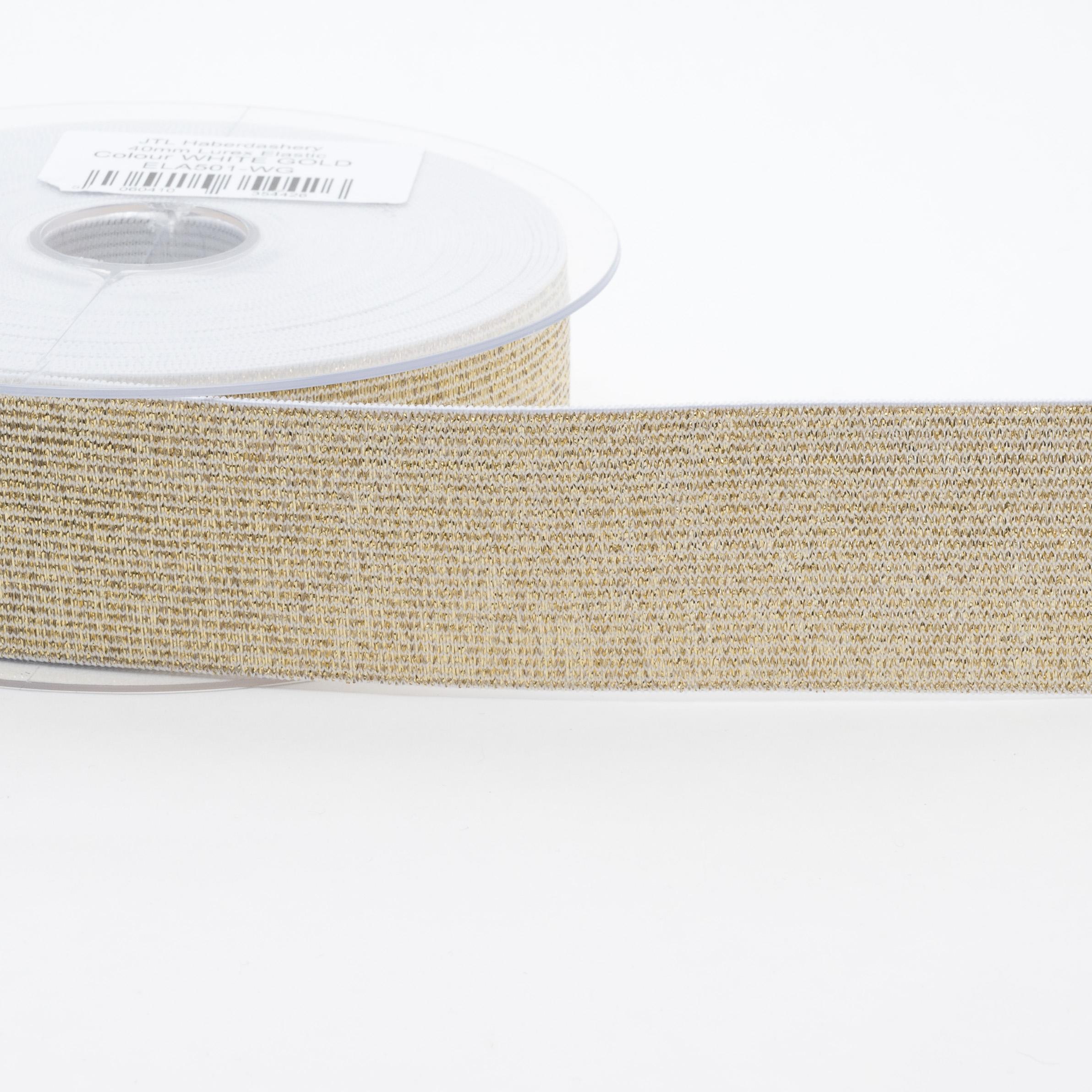 ELA501 Lurex Elastic 40mm x 10m