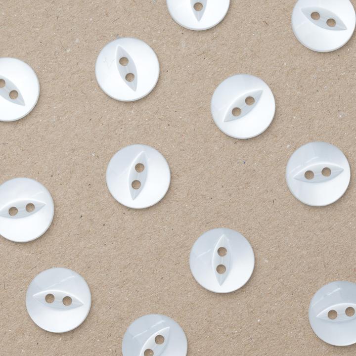 Fish Eye Buttons Bulk White Size 16 1000 Piece Box CP1616B