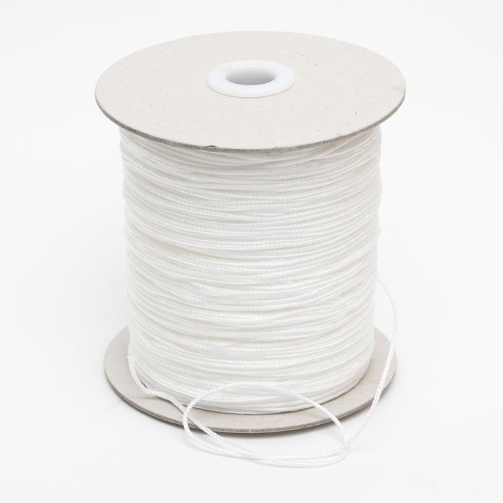 Cord for Austrian Festoon 1mm White 250 Metre Roll 672C