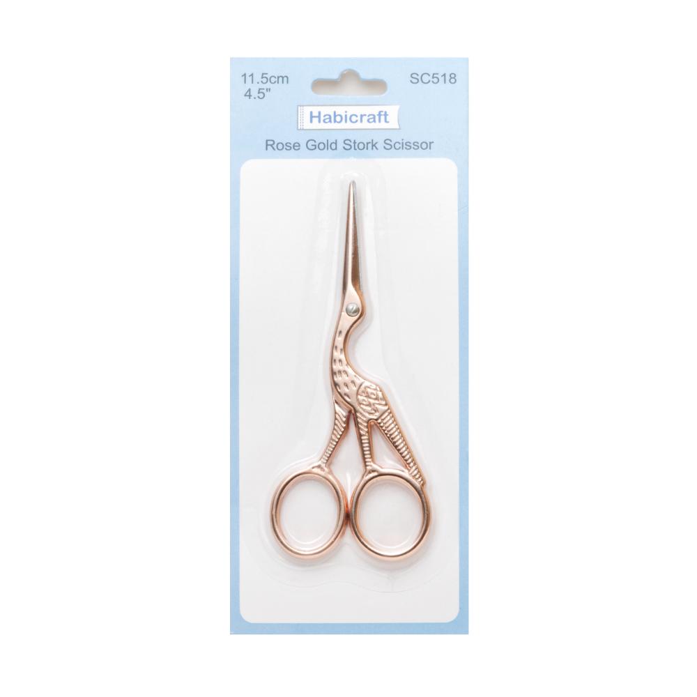 Stork Scissors Rose Gold 11.5cm SC518
