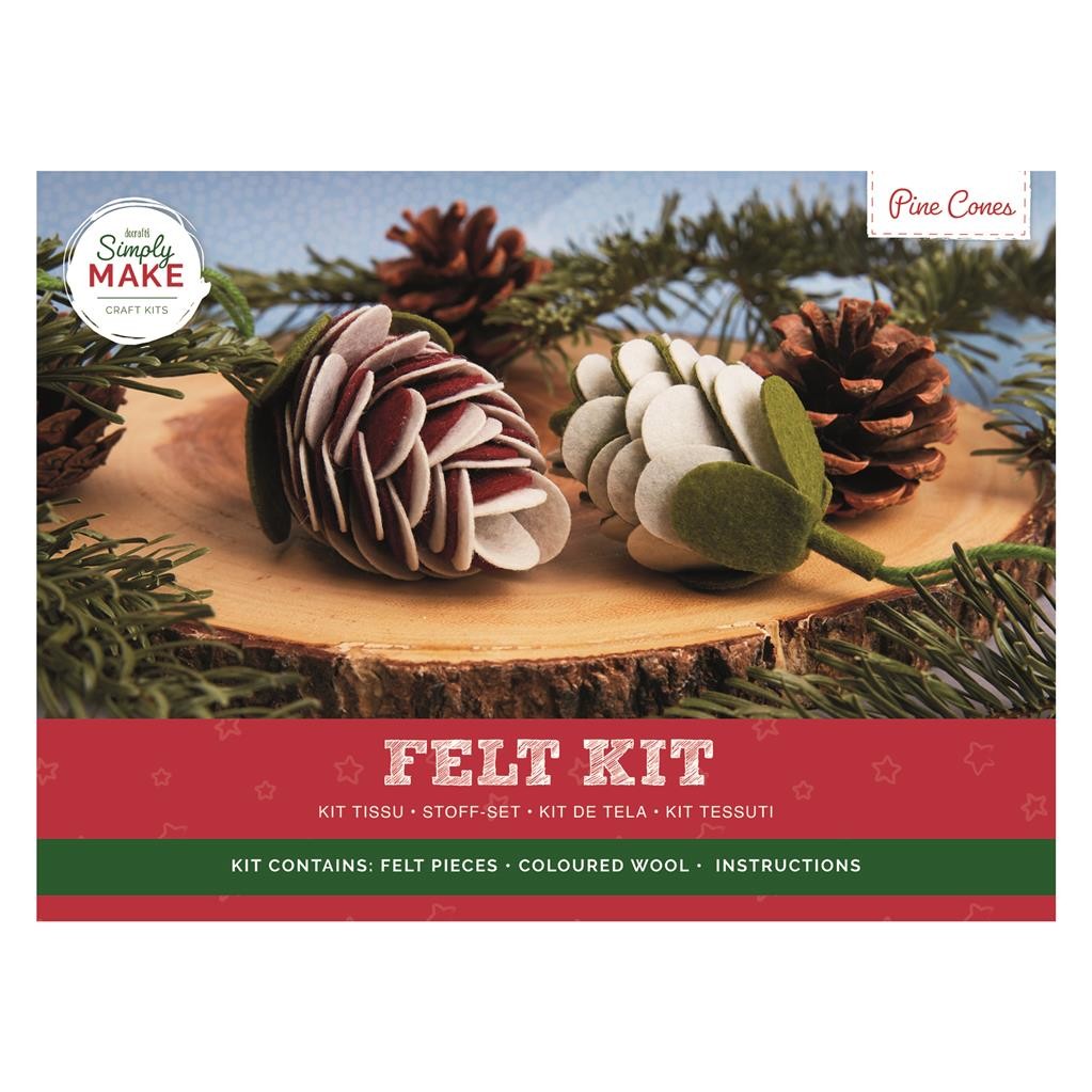 Felt Pine Cones Kit - Simply Make - DSM106116
