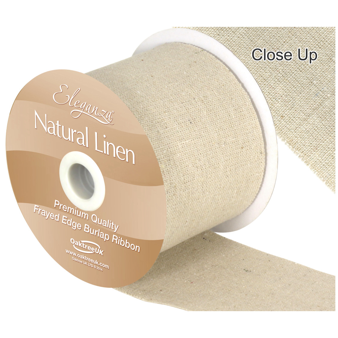 Frayed Natural Linen 70mm x 10m OTNL70 021928