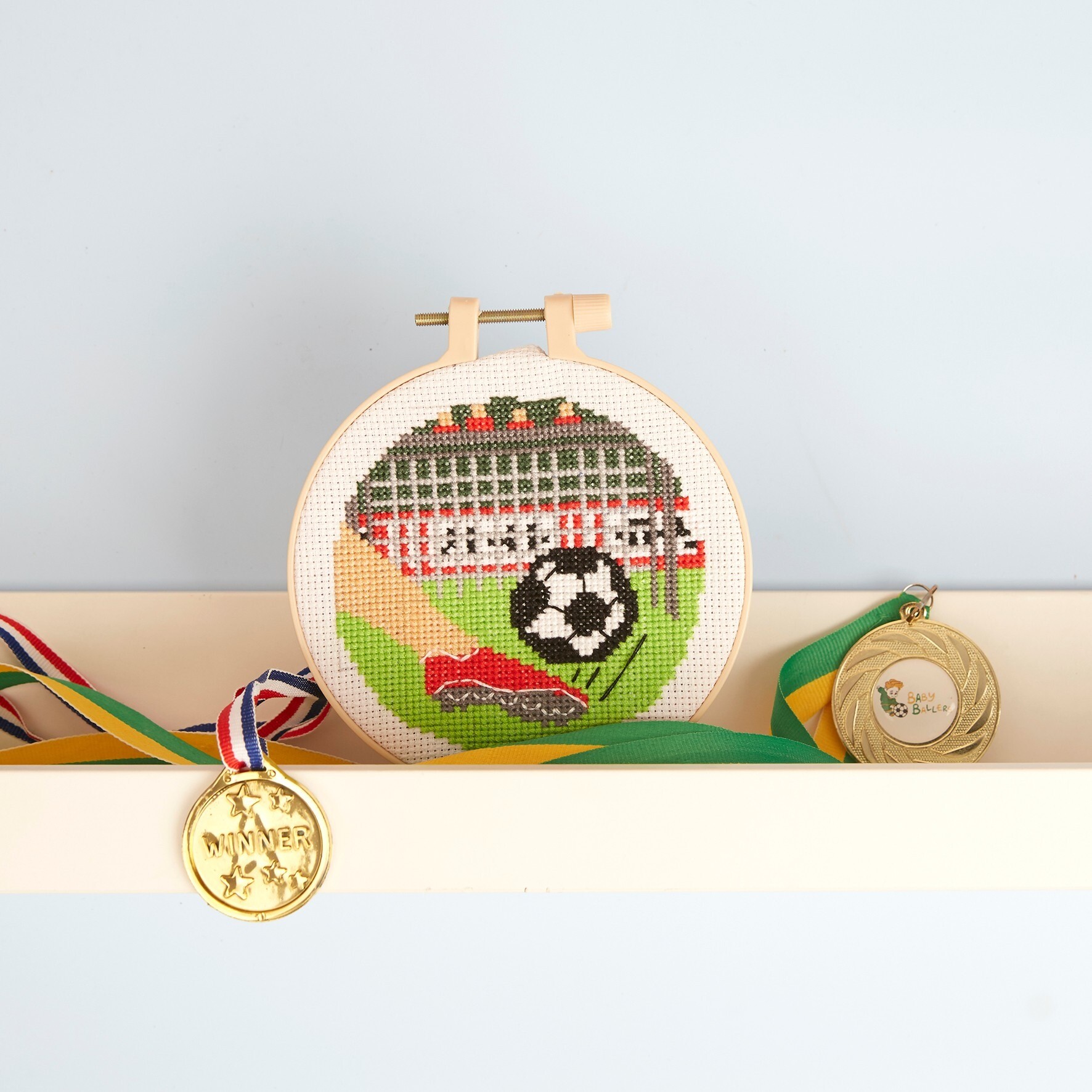 Cross Stitch Kit - Football Game - Simply Make - DSM106278
