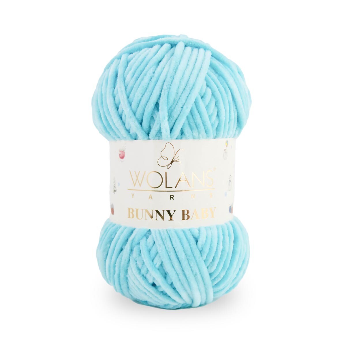WY10013 Wolans Yarn Bunny Baby 100% Polyester 100g x 5 Balls Turquoise ...