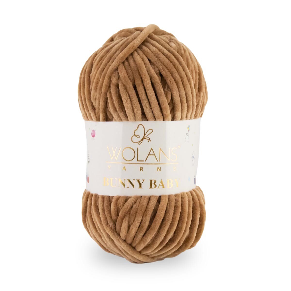 WY10041 Wolans Yarn Bunny Baby 100% Polyester 100g x 5 Balls Walnut Wolans